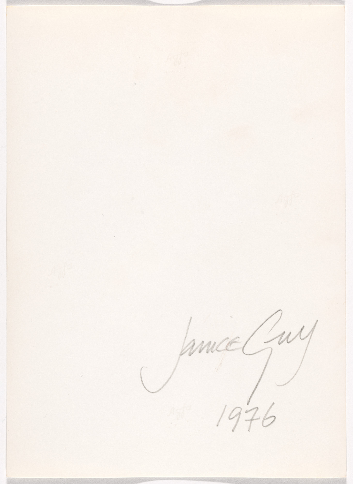 Janice Guy. Untitled. 1976 | MoMA