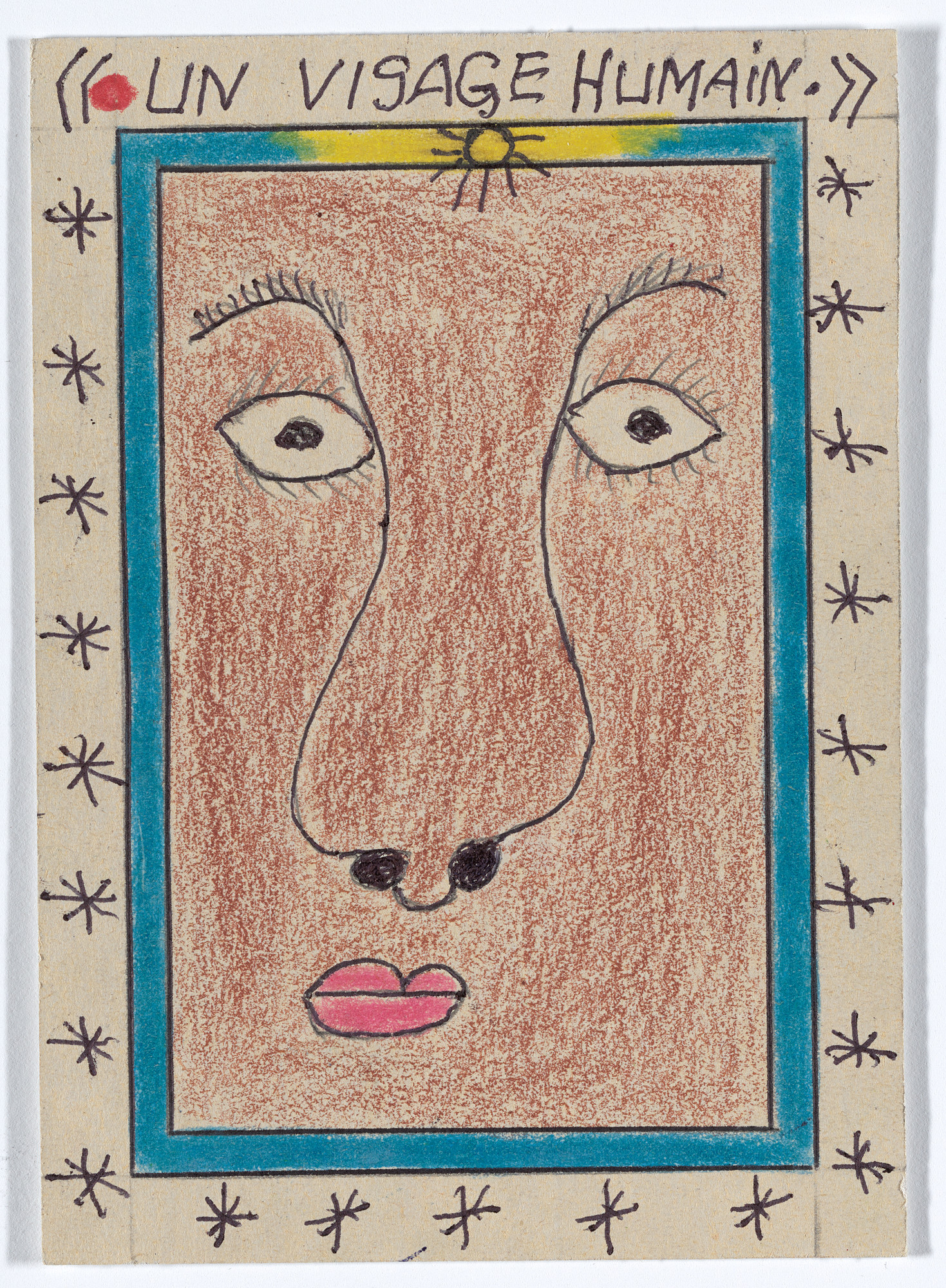 Frédéric Bruly Bouabré. «Un visage humain.» from Connaissance du Monde ...