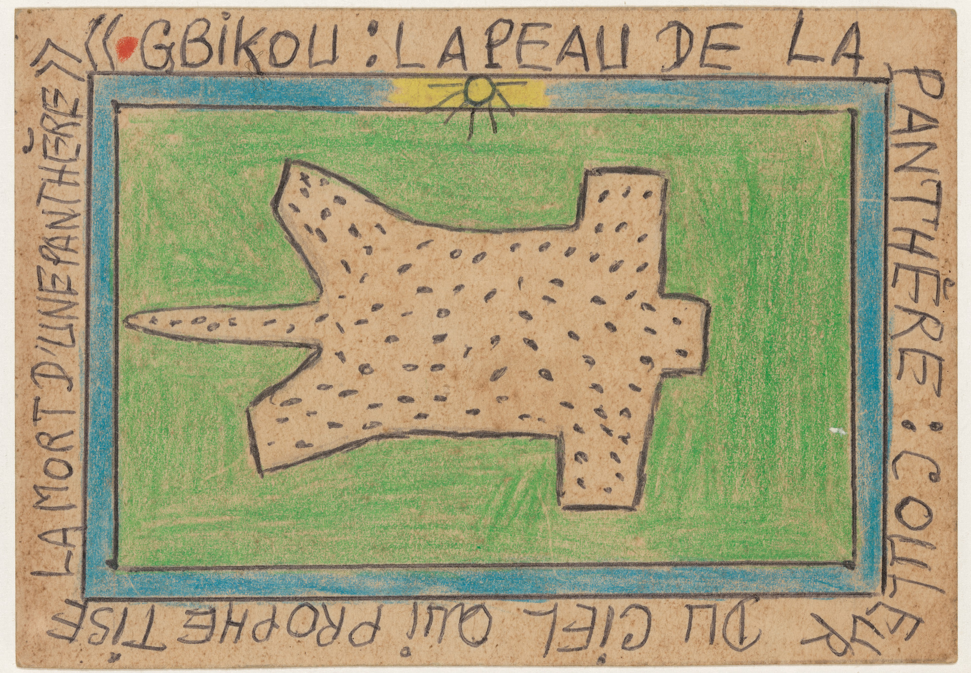 Frédéric Bruly Bouabré. «GBIKOU: la peau de la panthère: couleur du ...