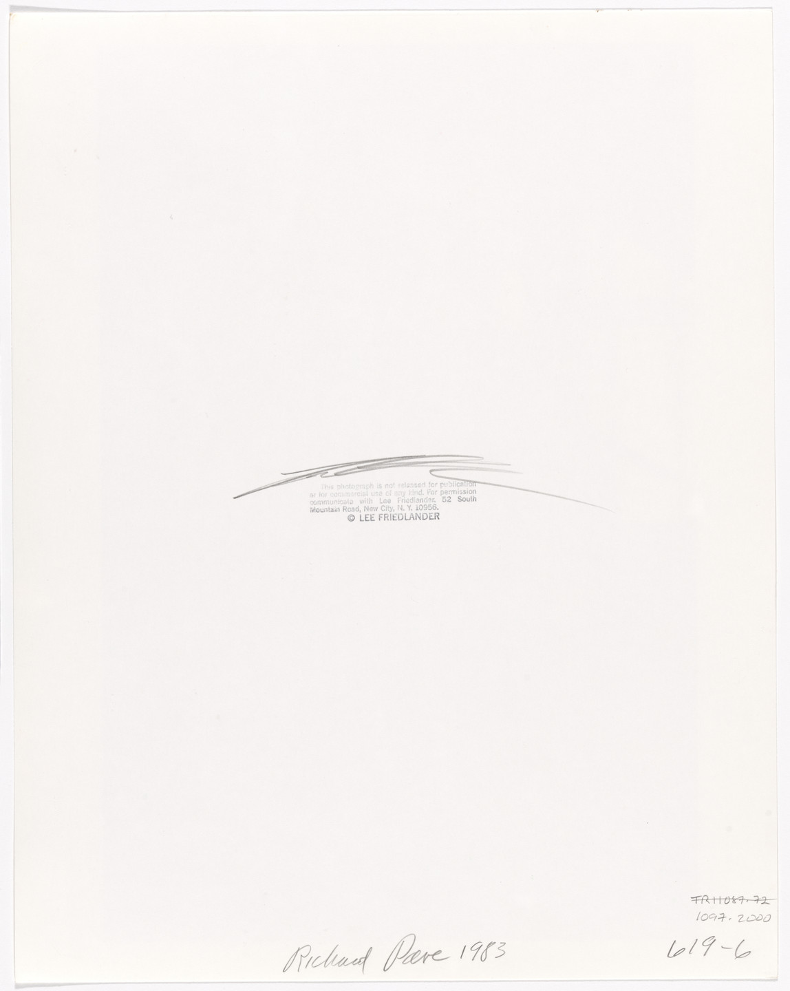 Lee Friedlander. Richard Pare. 1983 | MoMA