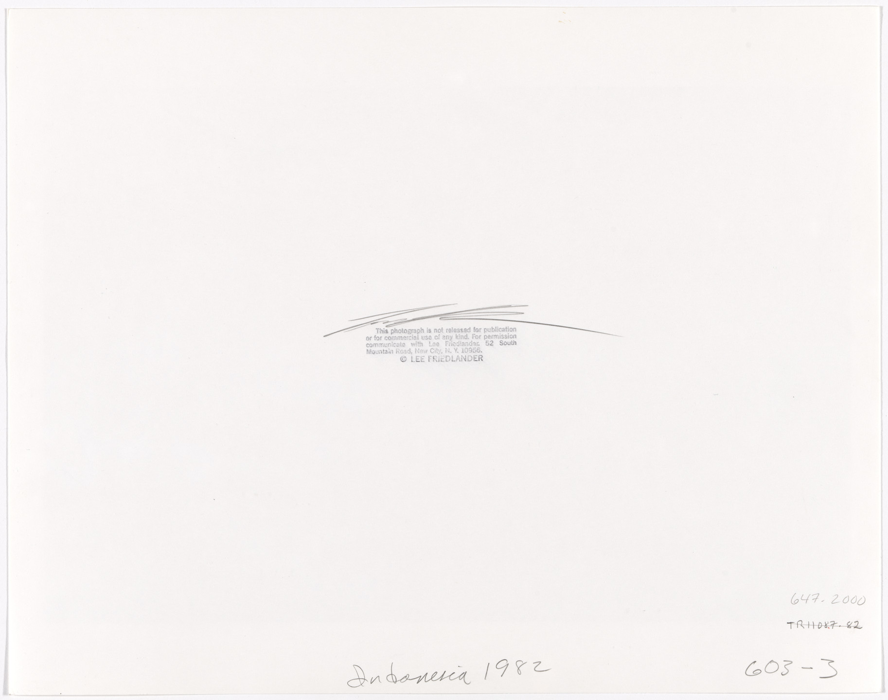 Lee Friedlander. Indonesia. 1982 | MoMA