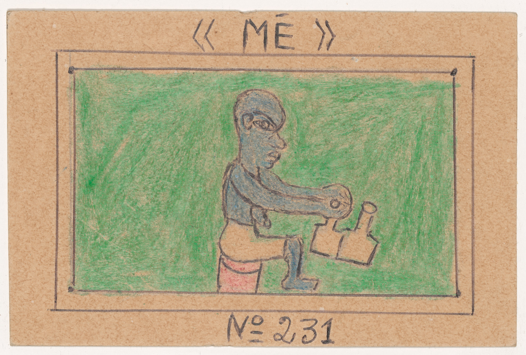 Frédéric Bruly Bouabré. «MÉ» N° 231 from Alphabet Bété. 1991 | MoMA