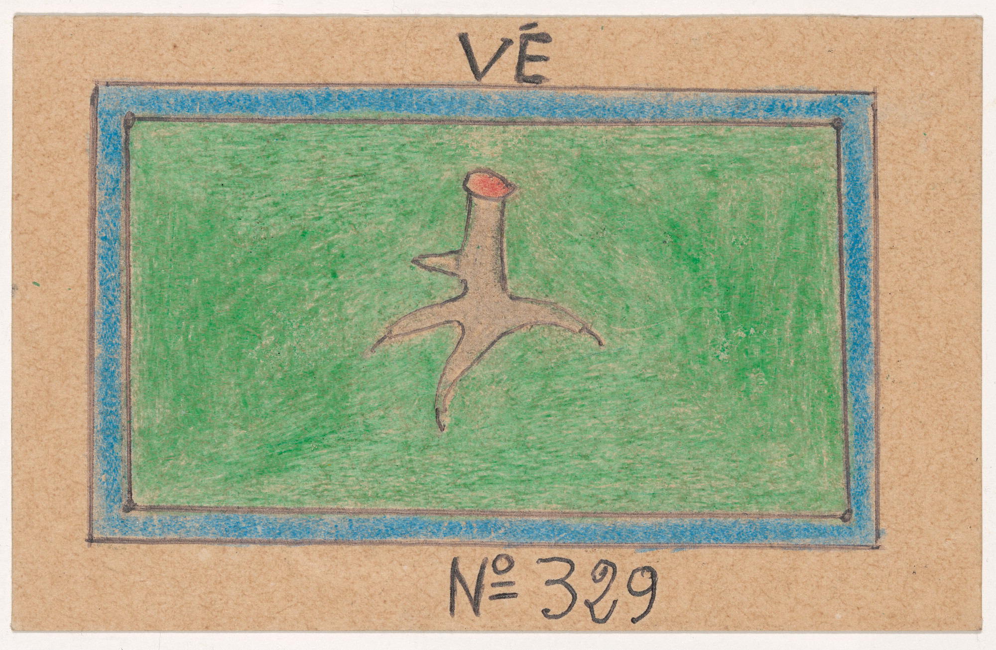 Frédéric Bruly Bouabré. VÉ N° 329 from Alphabet Bété. 1991 | MoMA
