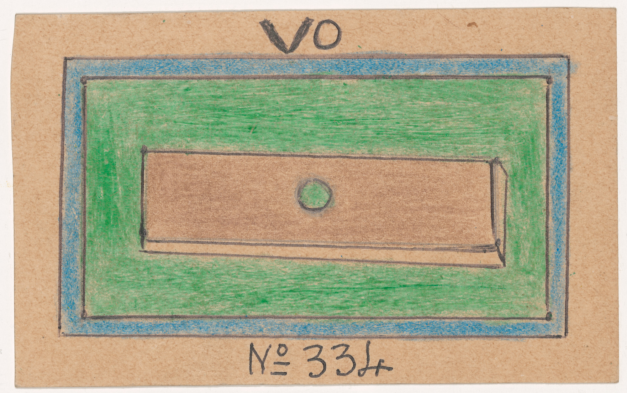 Frédéric Bruly Bouabré. VO N° 334 from Alphabet Bété. 1991 | MoMA