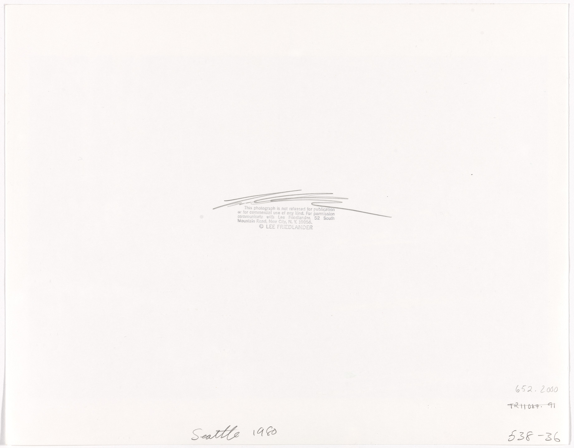 Lee Friedlander. Seattle, Washington. 1980 | MoMA