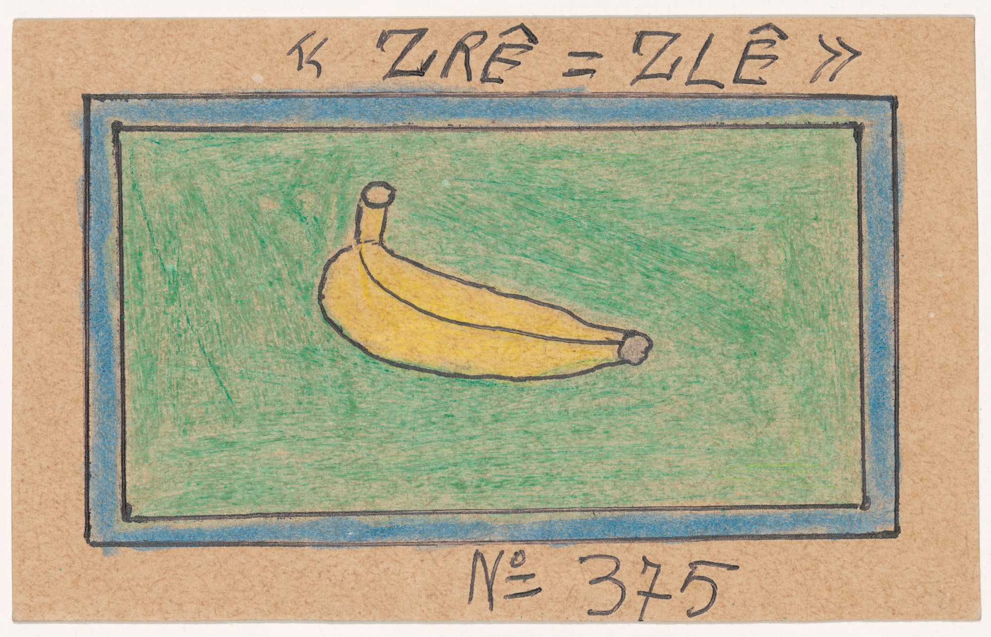 Frédéric Bruly Bouabré. «ZRÊ=ZLÊ» N° 375 from Alphabet Bété. 1991 | MoMA