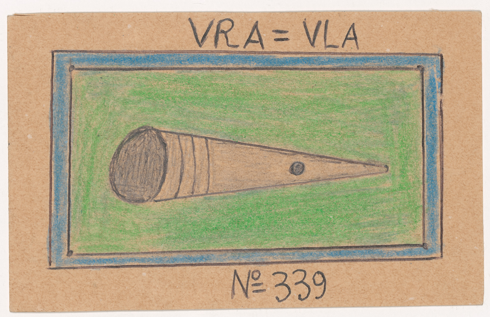 Frédéric Bruly Bouabré. VRA=VLA N° 339 from Alphabet Bété. 1991 | MoMA