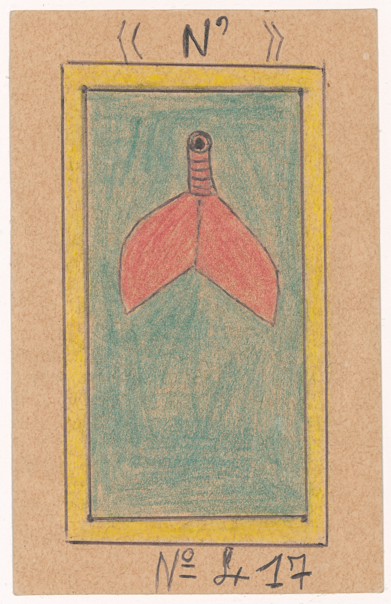 Frédéric Bruly Bouabré. «N'» N° 417 from Alphabet Bété. 1991 | MoMA