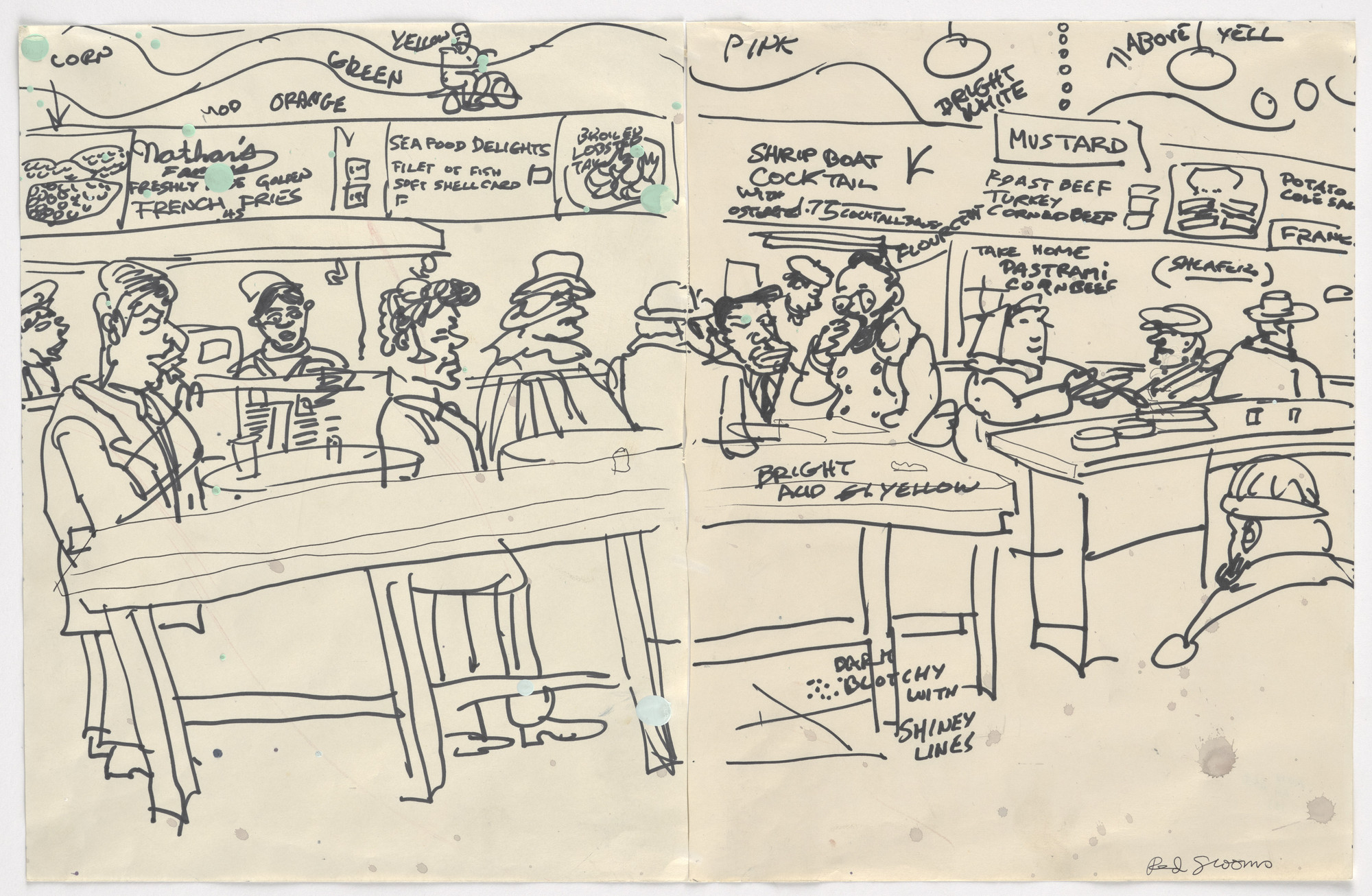 Red Grooms. Nathan's. 1976 | MoMA