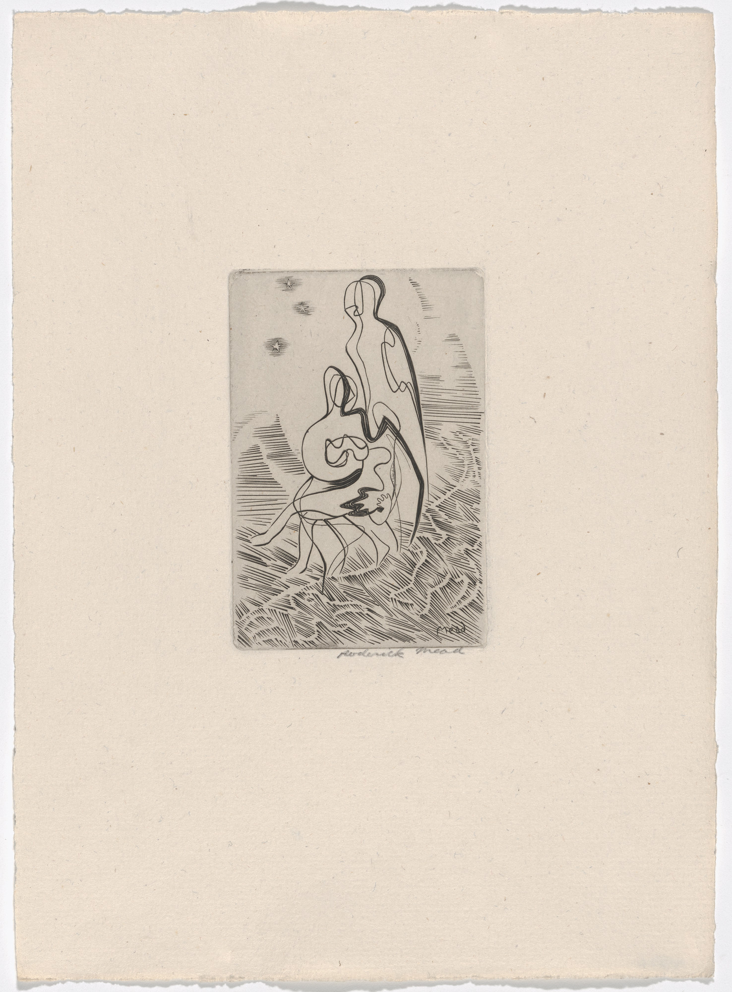 Roderick Mead. Plate (folio 9) from Fraternity. 1939 | MoMA