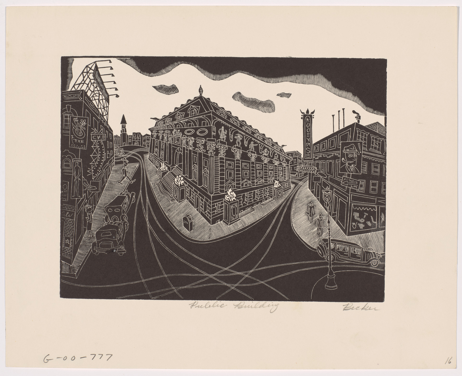 Fred Becker. Public Building. c. 1935–43 | MoMA