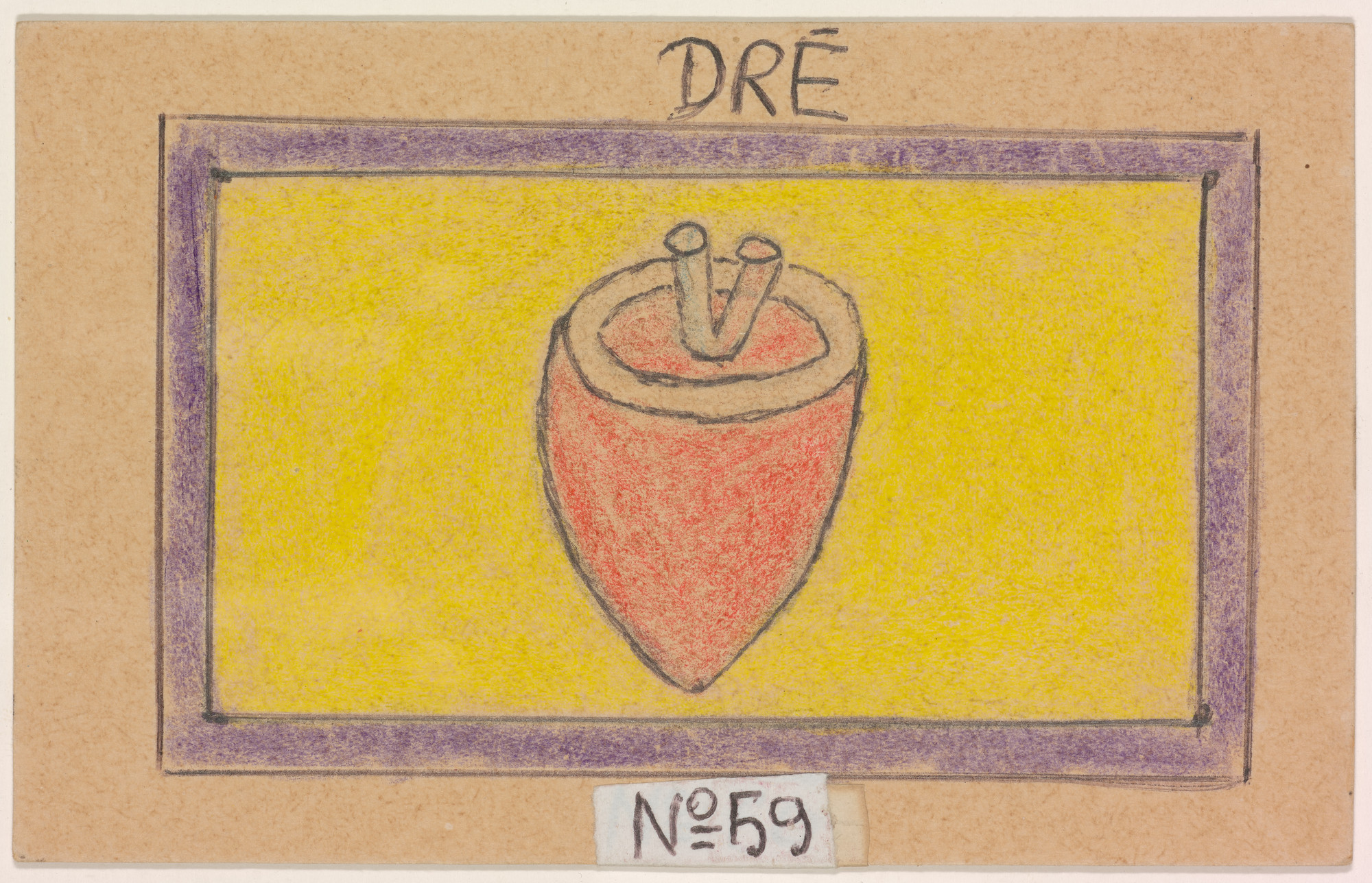 Frédéric Bruly Bouabré. DRÉ N° 59 from Alphabet Bété. 1990 | MoMA
