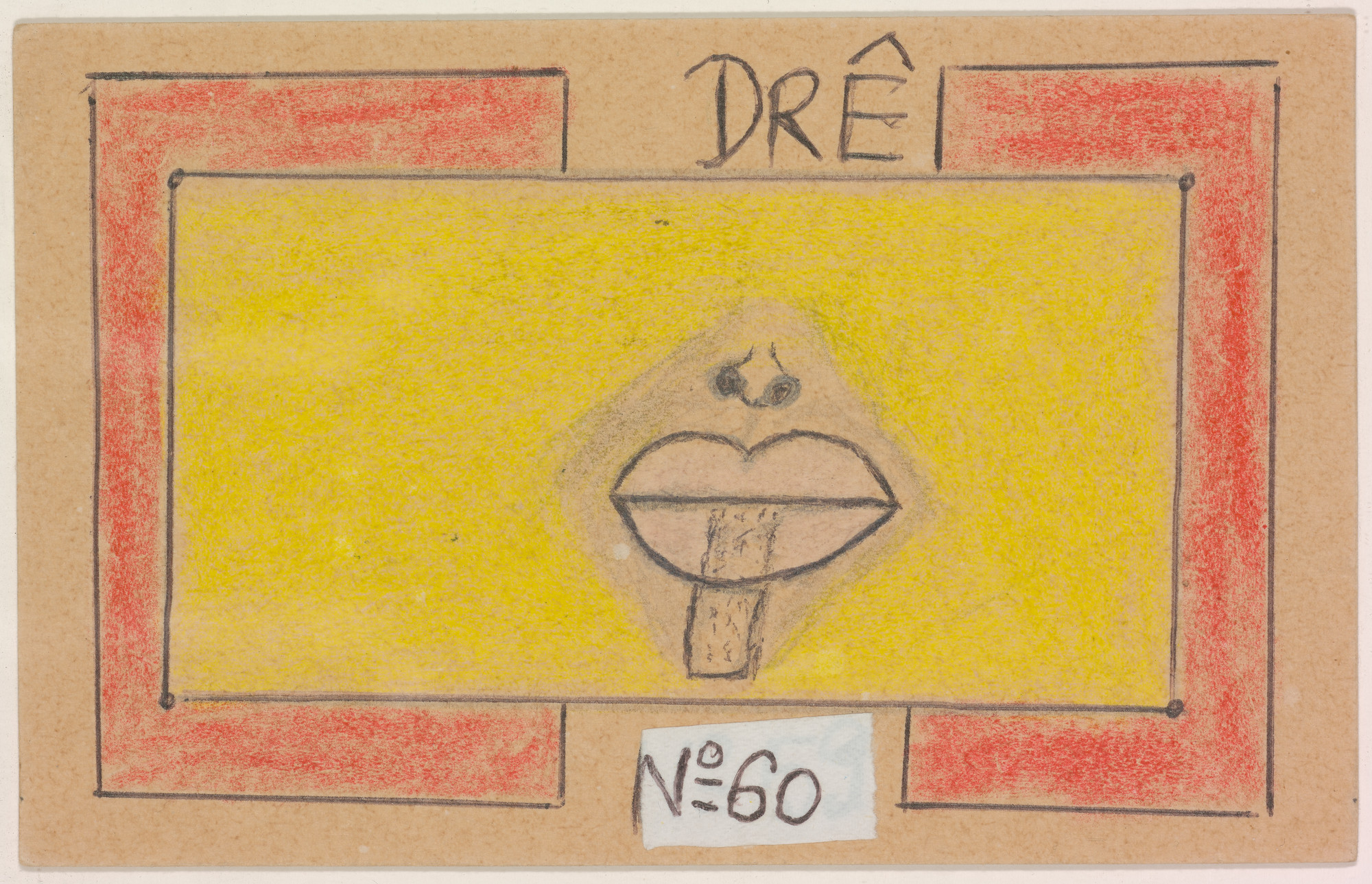 Frédéric Bruly Bouabré. DRÊ N° 60 from Alphabet Bété. 1990 | MoMA