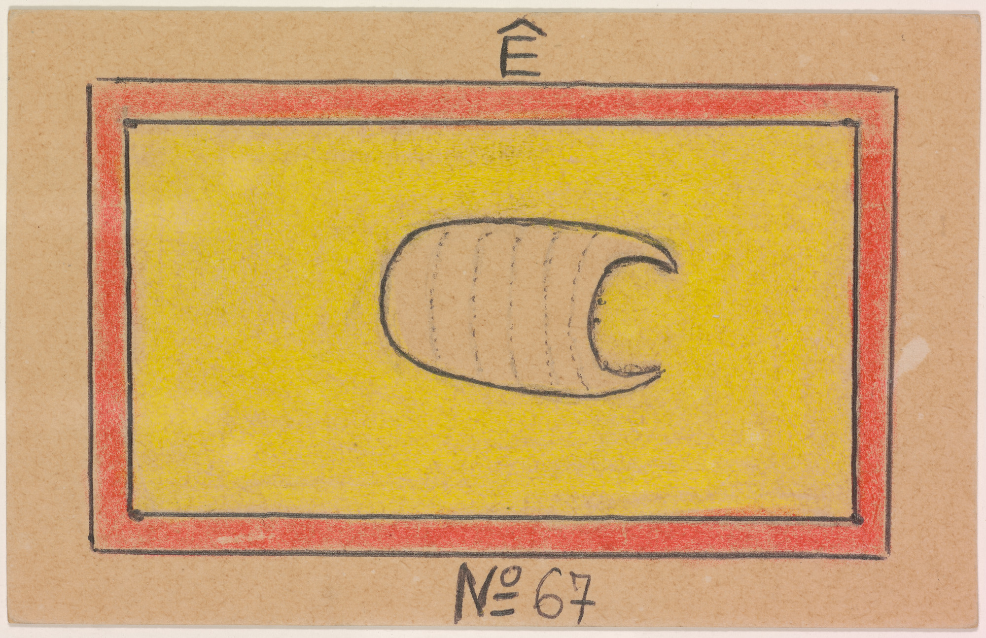 Frédéric Bruly Bouabré. Ê N° 67 from Alphabet Bété. 1990 | MoMA