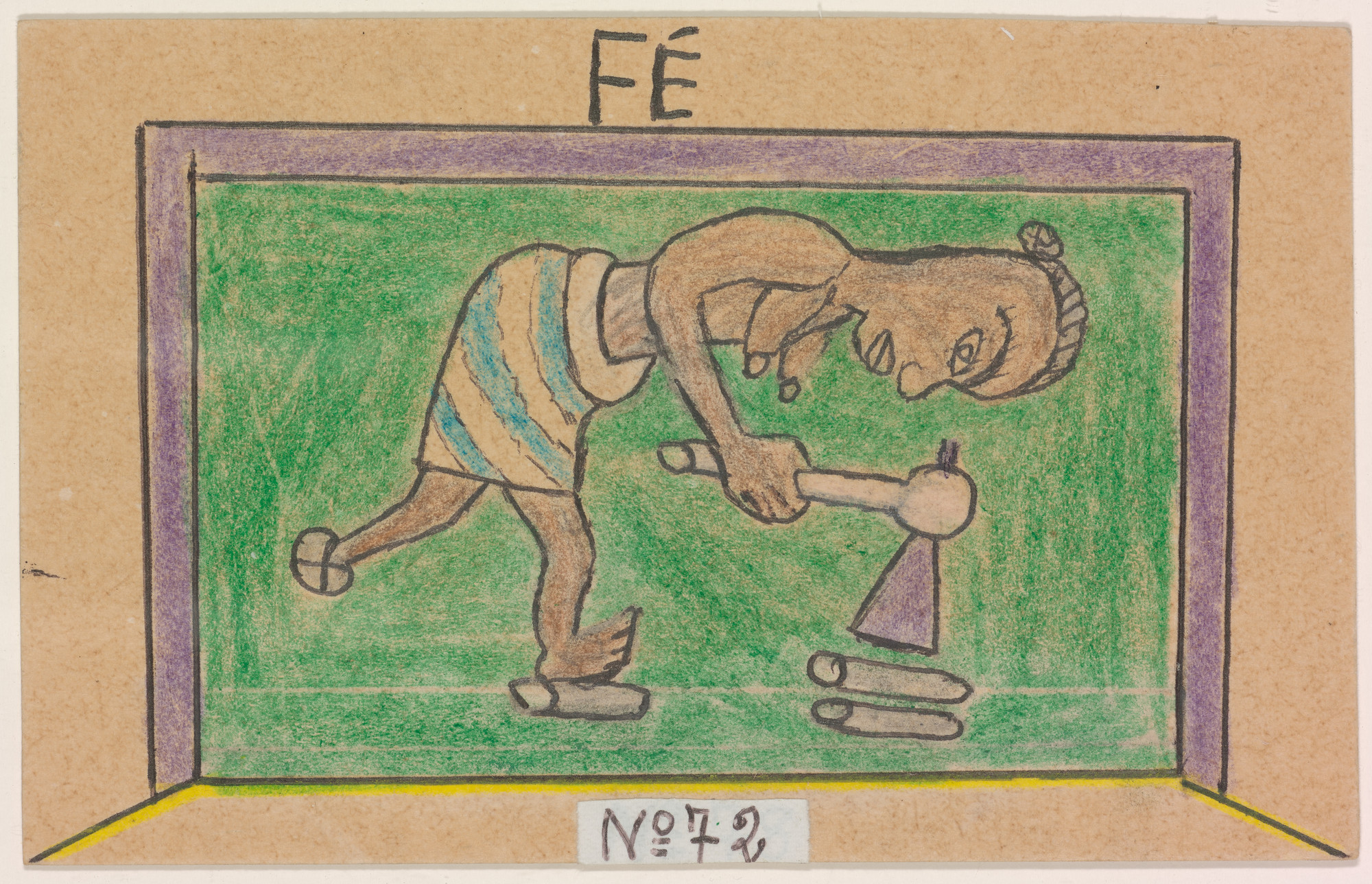 Frédéric Bruly Bouabré. FÉ N°72 from Alphabet Bété. 1990 | MoMA