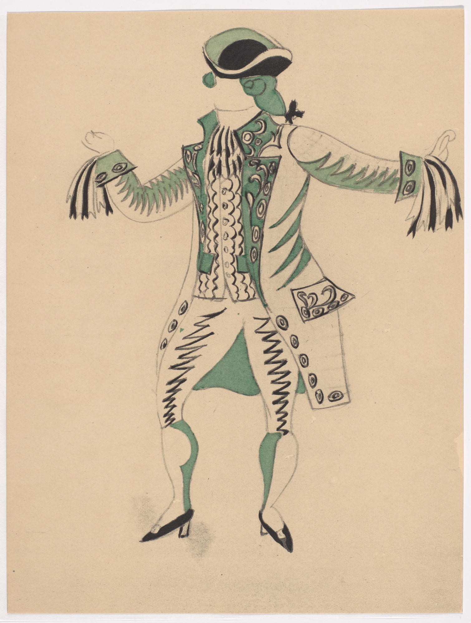 Pablo Picasso. Costume design for the ballet Le Tricorne. 1920 | MoMA