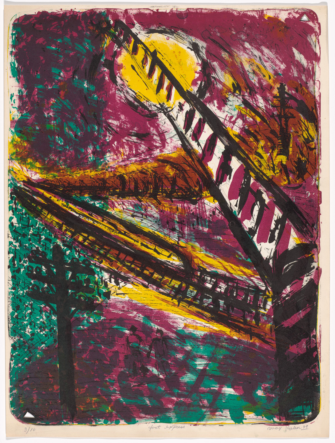 Max Kahn. Fast Express. 1939 | MoMA