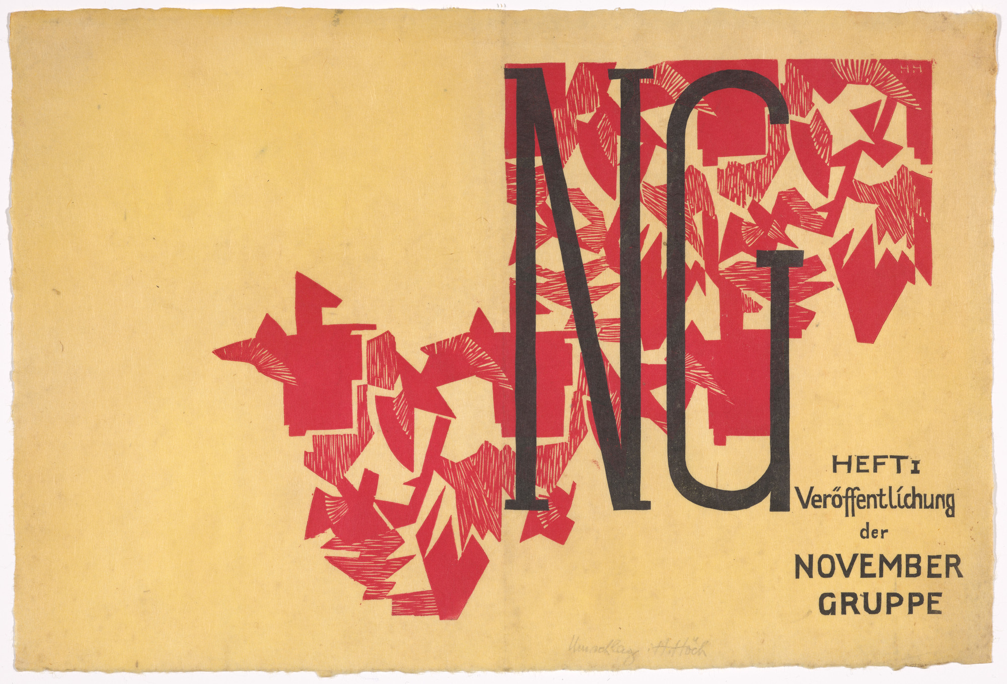 Hannah Höch. Cover for NG: Publication of the November Group ...