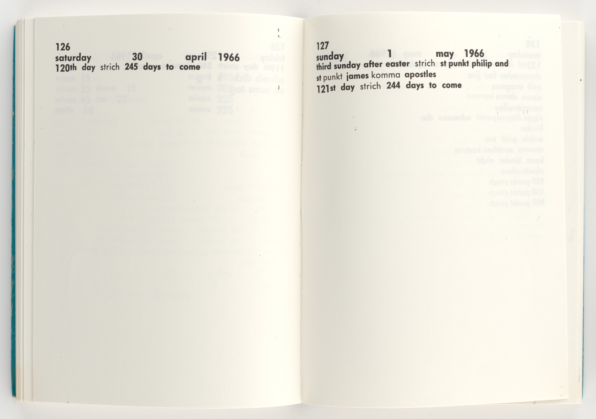 Dieter Roth. Collected Works, Volume 14: The Blue Tide: reproductions ...