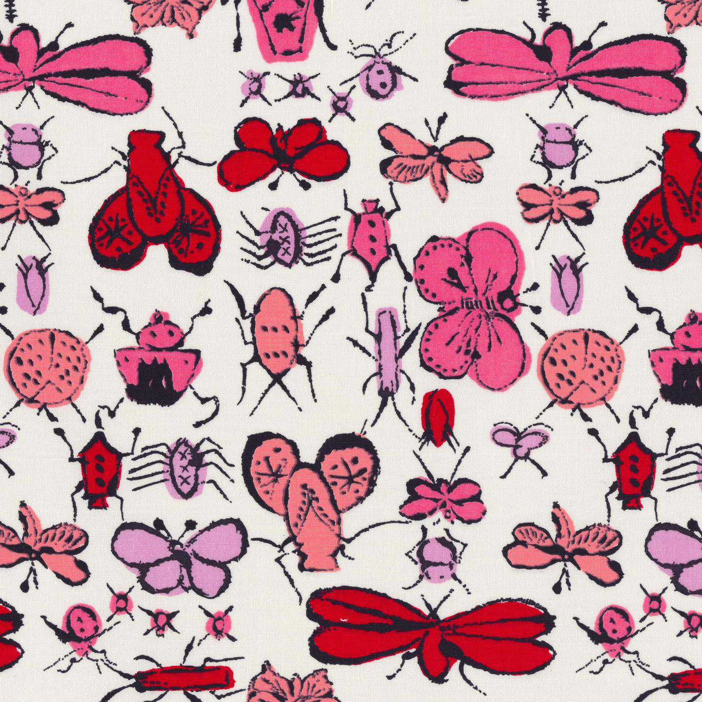 Andy Warhol. Happy Bug Day textile. c. 1955 | MoMA