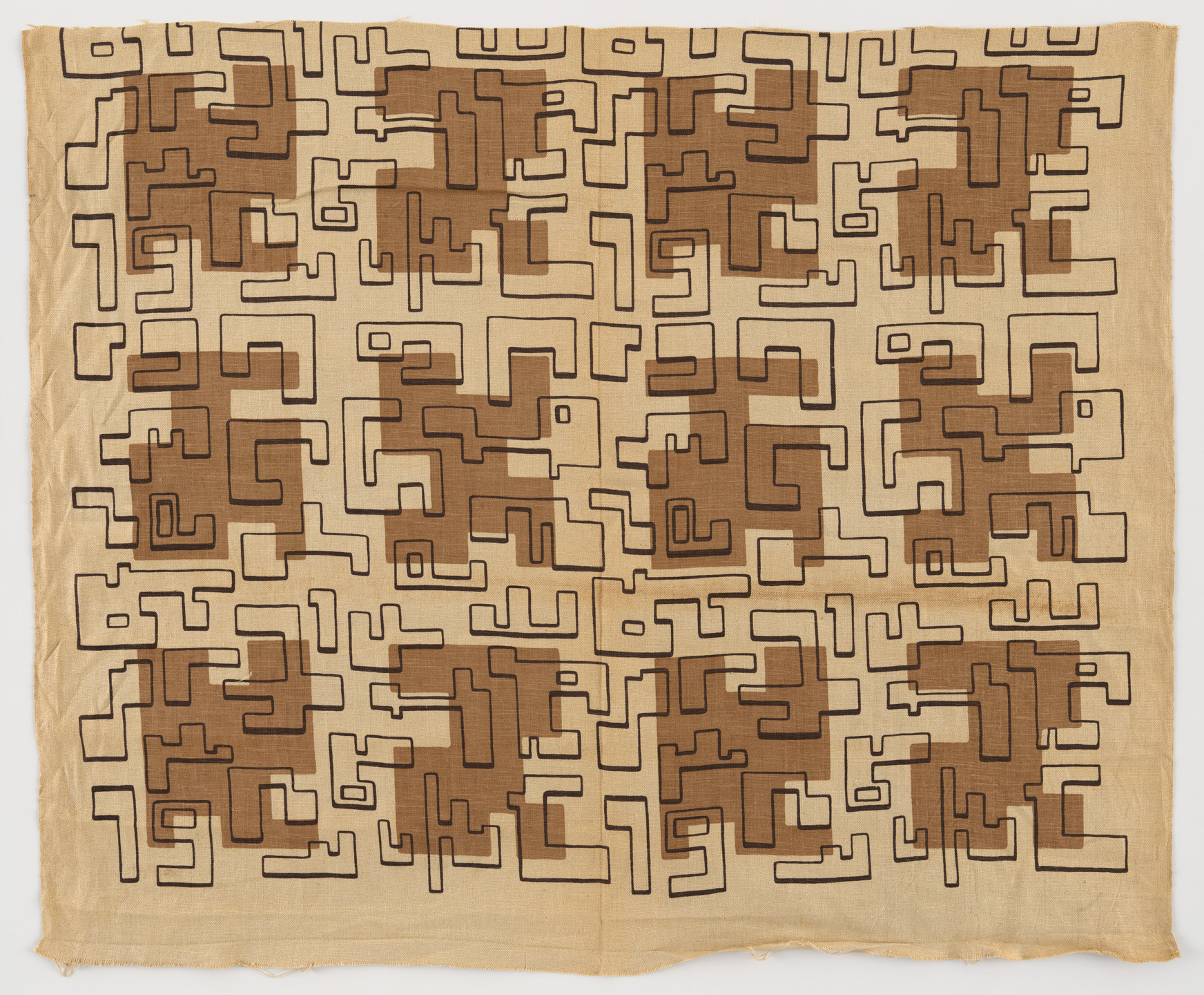 Angelo Testa. Labyrinth (Furnishing fabric). 1942 | MoMA