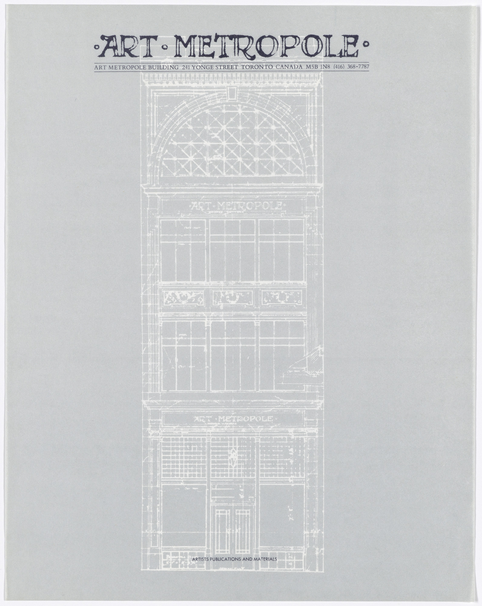 General Idea. Art Metropole Letterhead. 1974 | MoMA