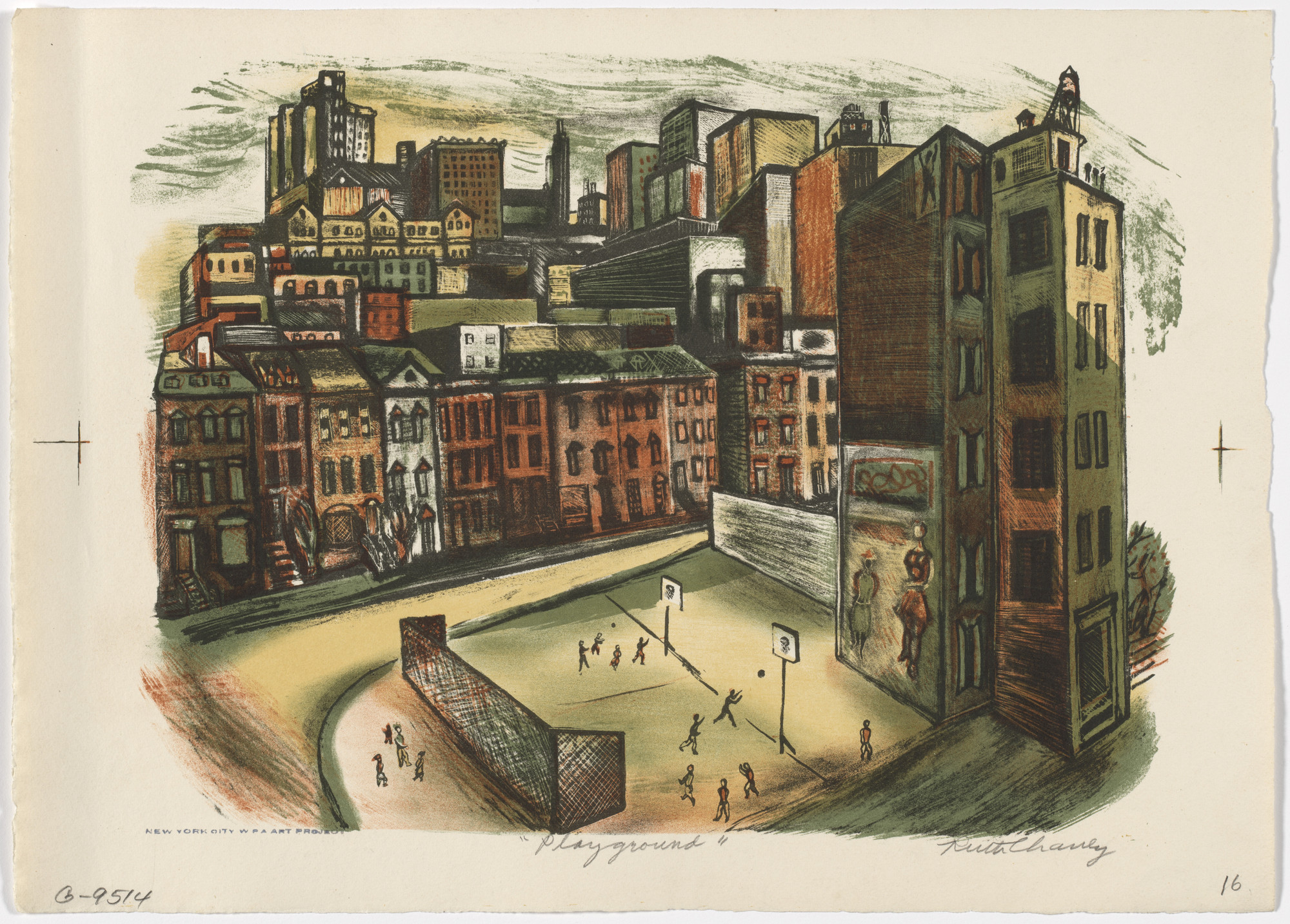 Ruth Chaney. Playground. c. 1935–43 | MoMA