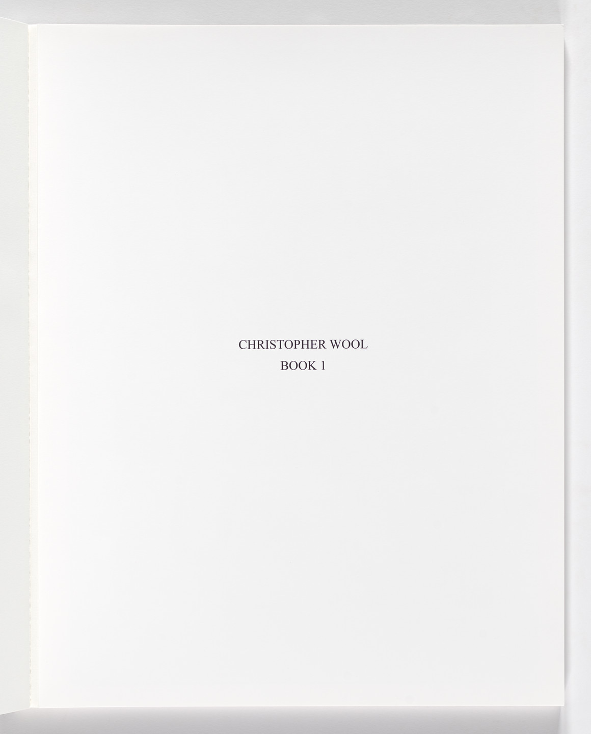 Christopher Wool. Book 1. 2019 | MoMA
