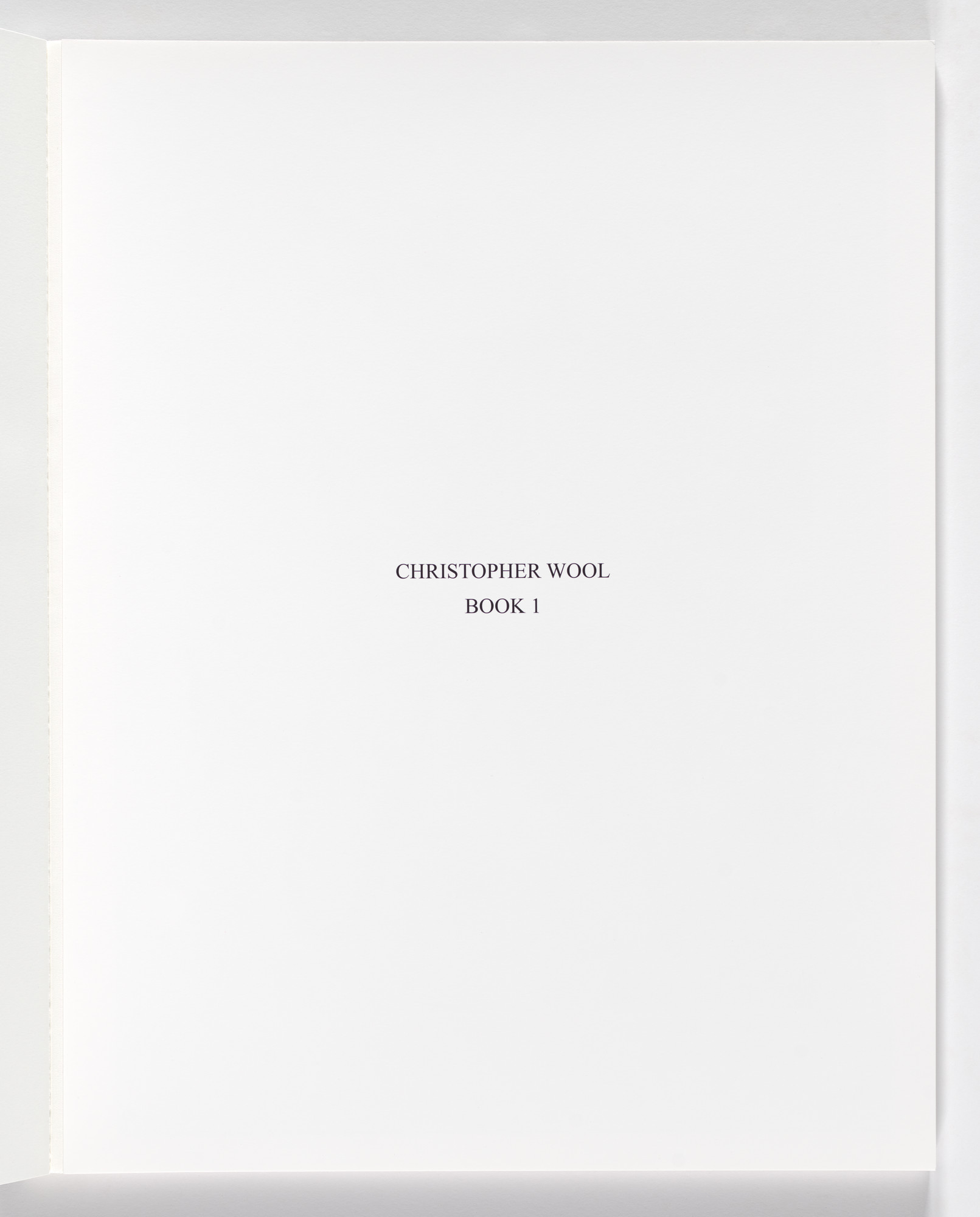 Christopher Wool. Book 1. 2019 | MoMA