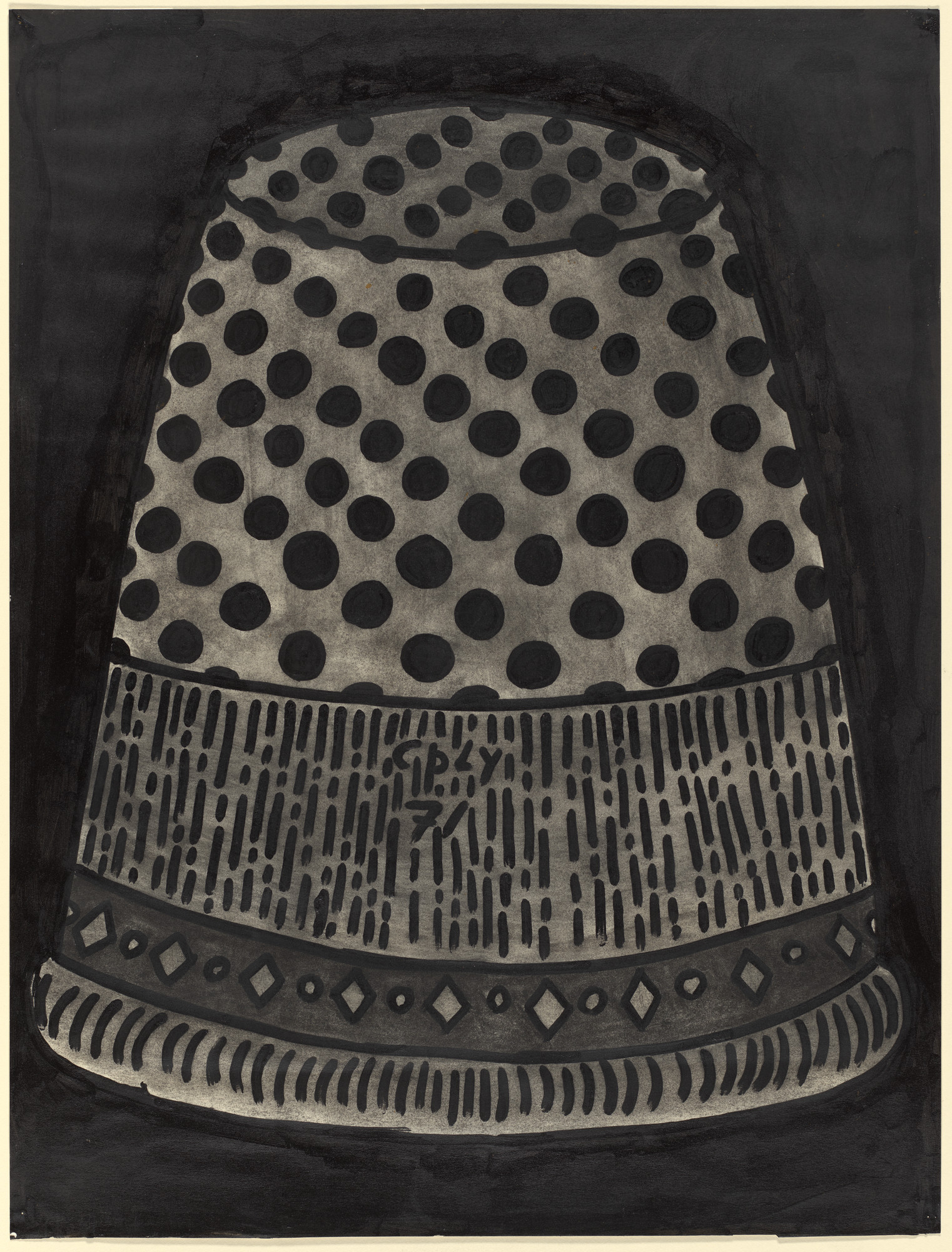 William Copley. Study for Thimble. 1971 | MoMA