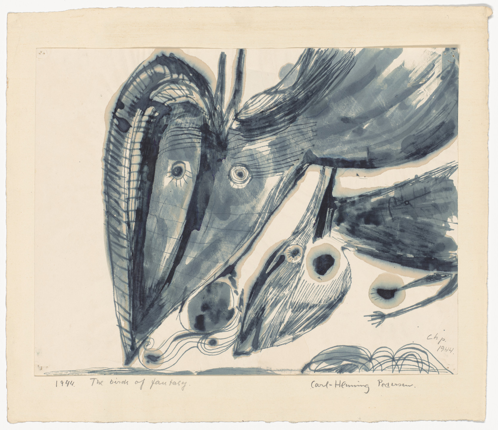 Carl-Henning Pedersen. The Birds of Fantasy. 1944 | MoMA