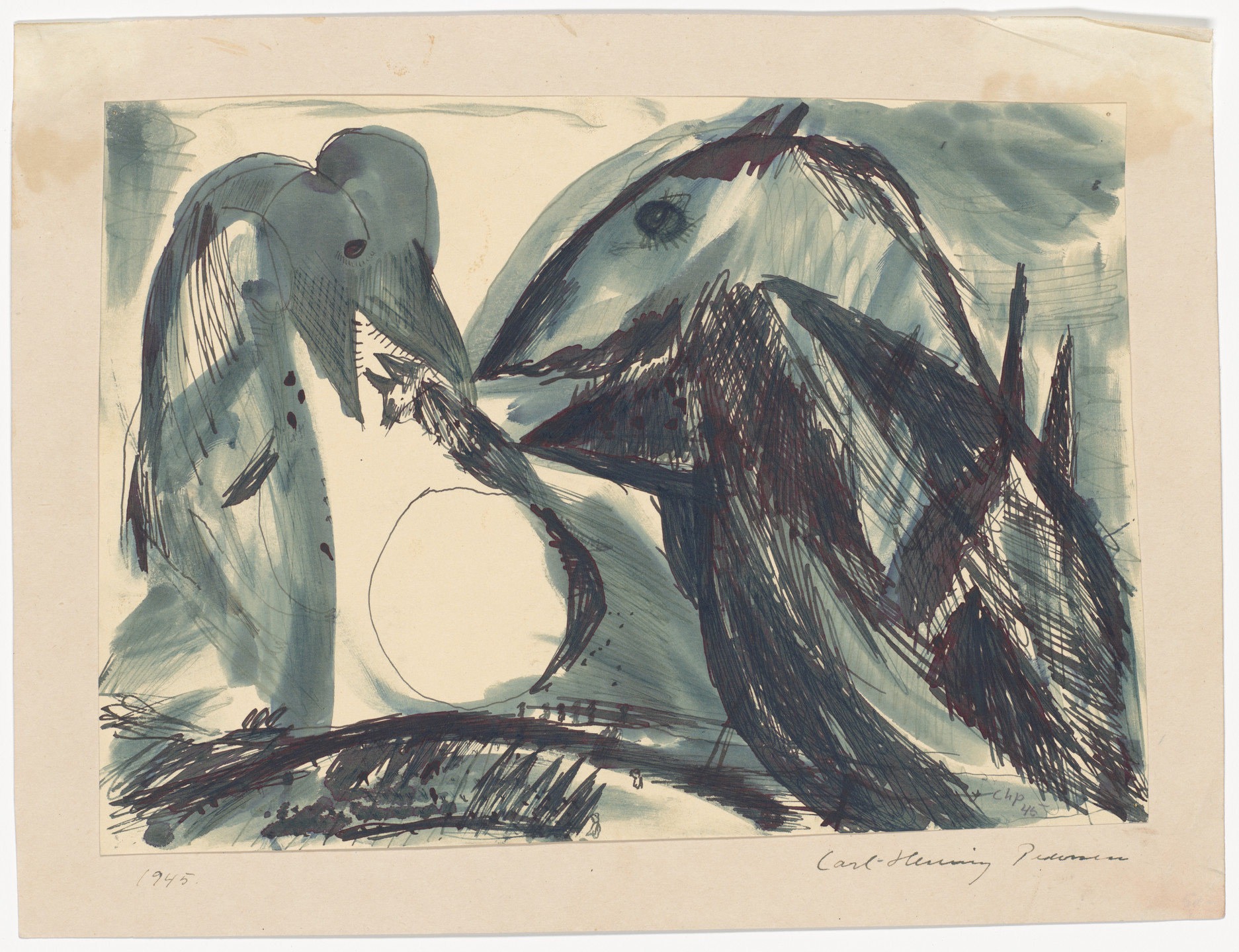 Carl-Henning Pedersen. The Birds of Earth. 1945 | MoMA