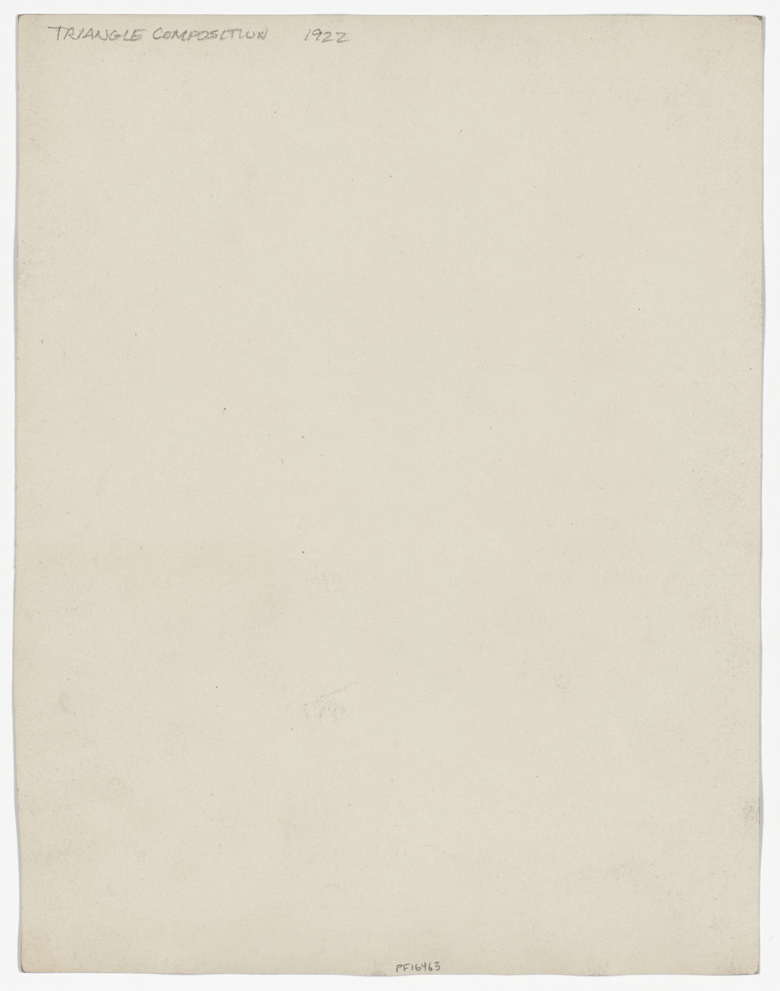 Jane Reece. Triangle Composition (Harry Losee). 1922 | MoMA