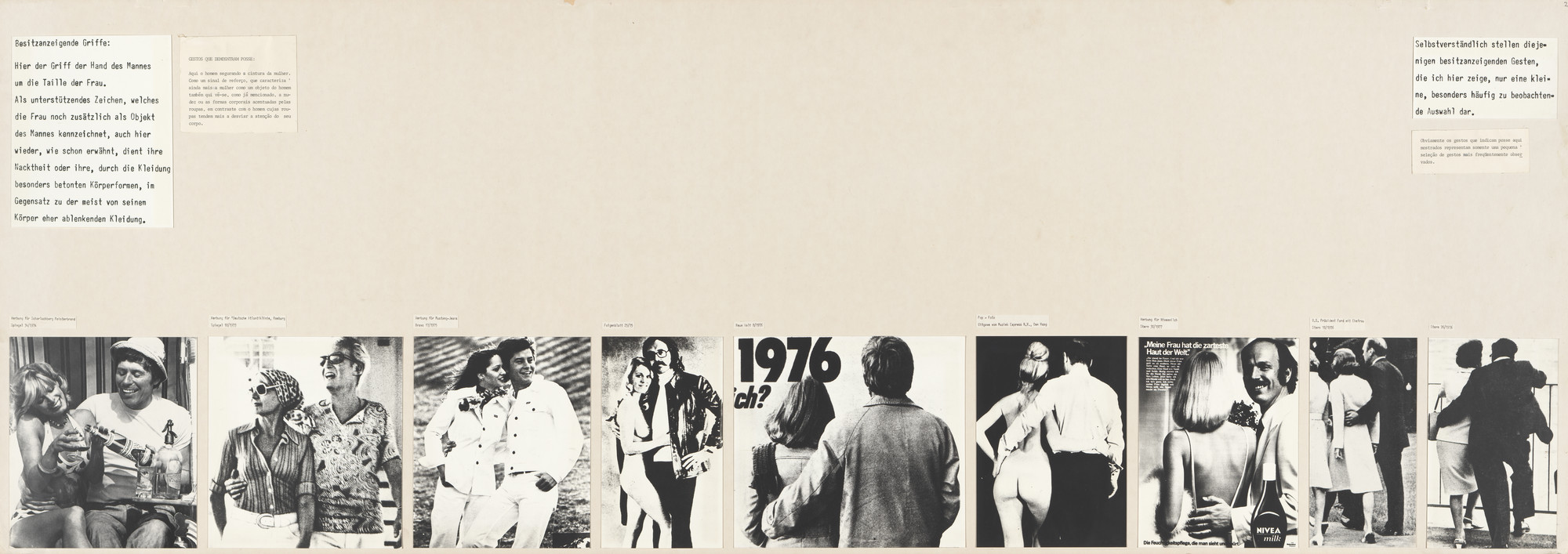 Marianne Wex. Panel from Let's Take Back Our Space: 'Female' and 'Male ...