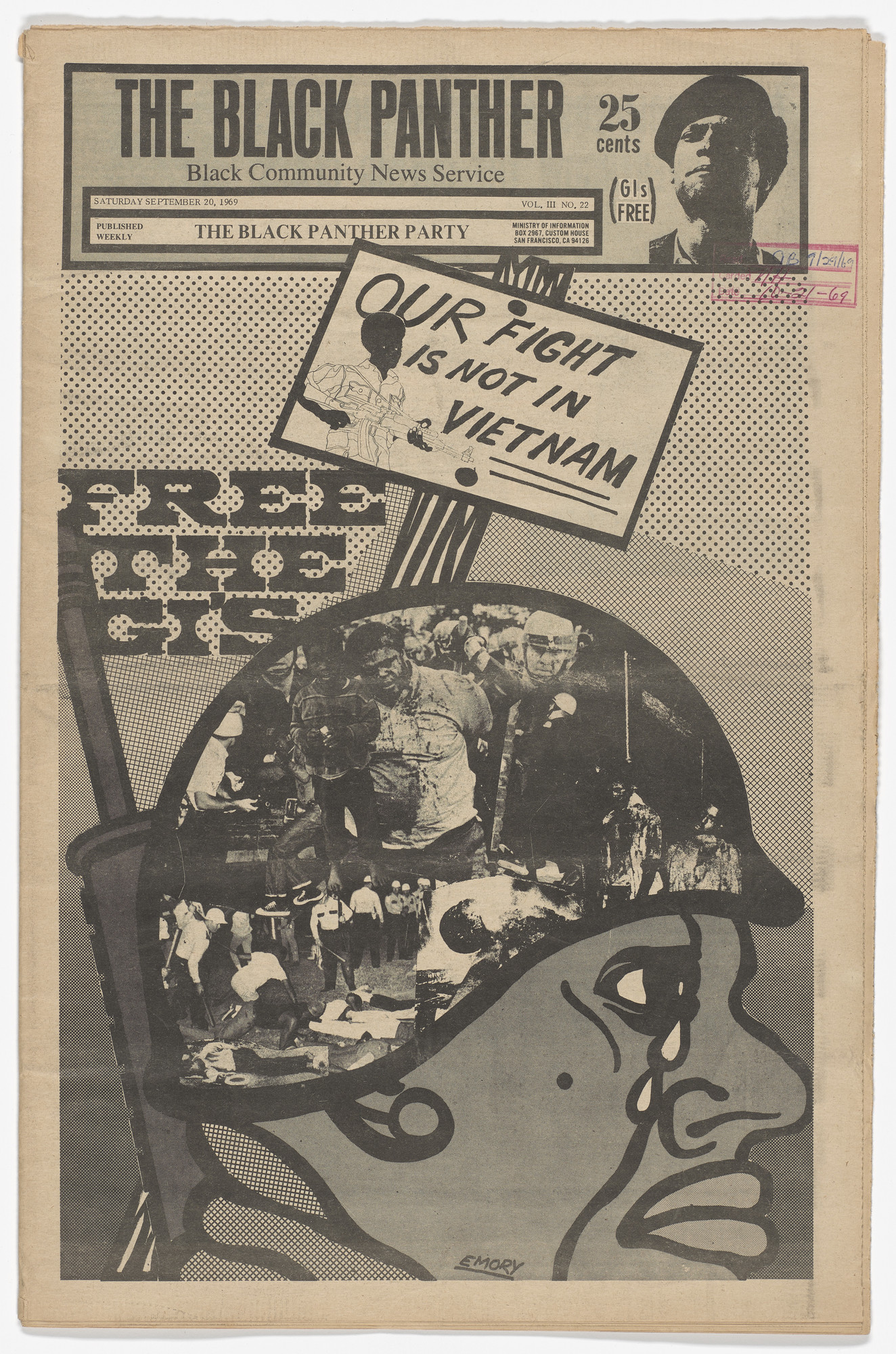 Emory Douglas, Yolanda Lopez. The Black Panther Newspaper, vol. 3, no ...