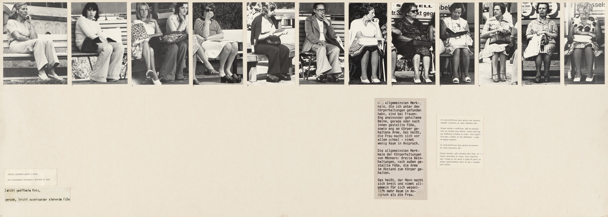 Marianne Wex. Panel from Let's Take Back Our Space: 'Female' and 'Male ...