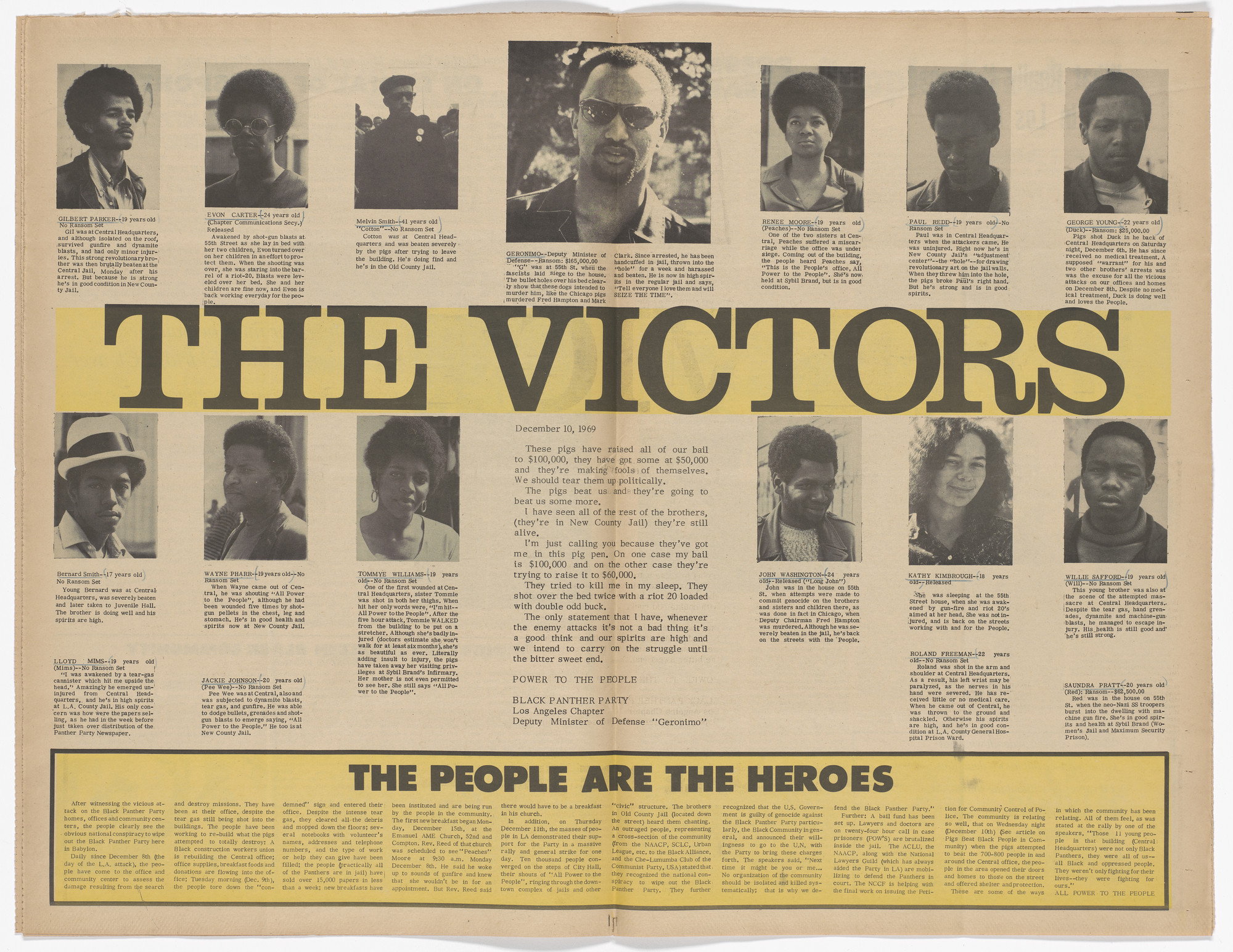 Malik Edwards, Emory Douglas. The Black Panther Newspaper, vol. 4, no ...