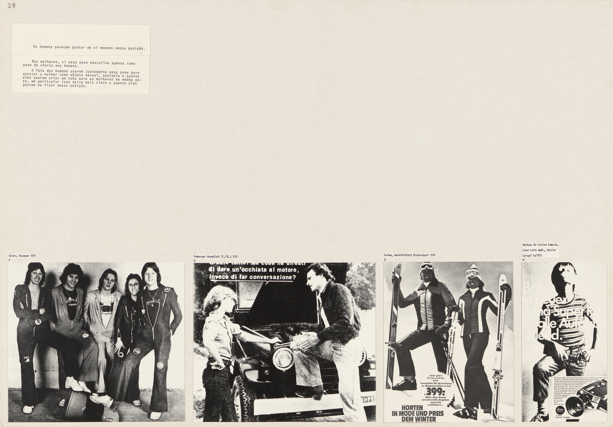 Marianne Wex. Panel from Let's Take Back Our Space: 'Female' and 'Male ...