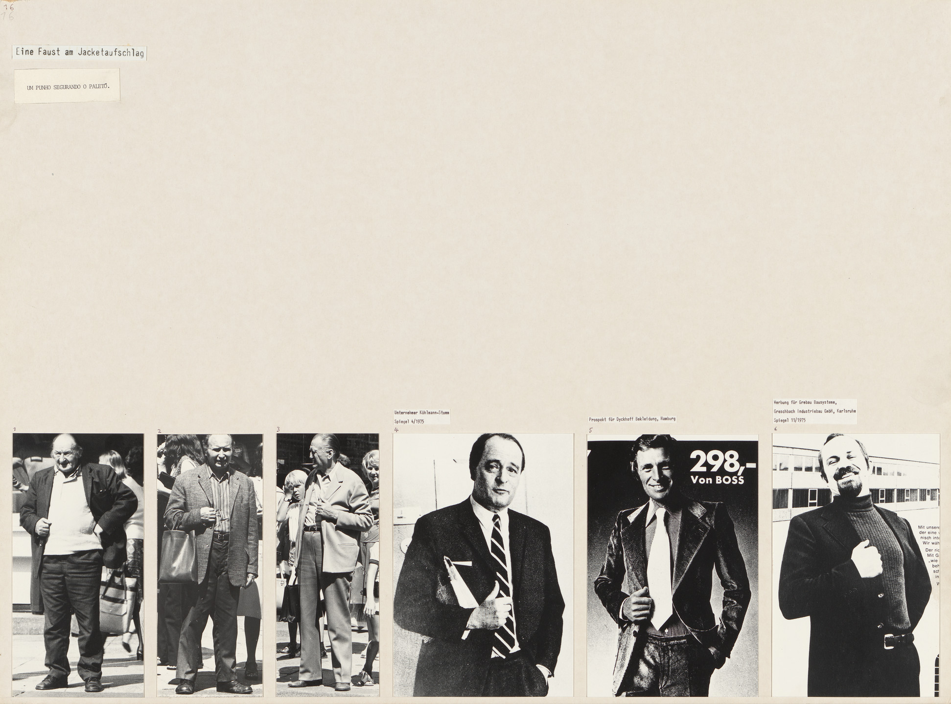 Marianne Wex. Panel from Let's Take Back Our Space: 'Female' and 'Male ...