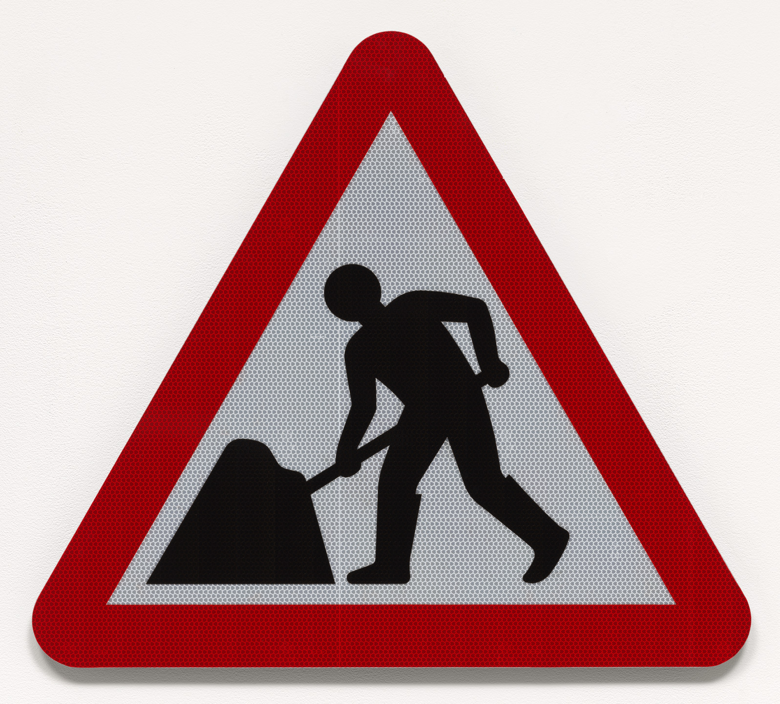 Jock Kinneir, Margaret Calvert. Road works sign for British roadways ...