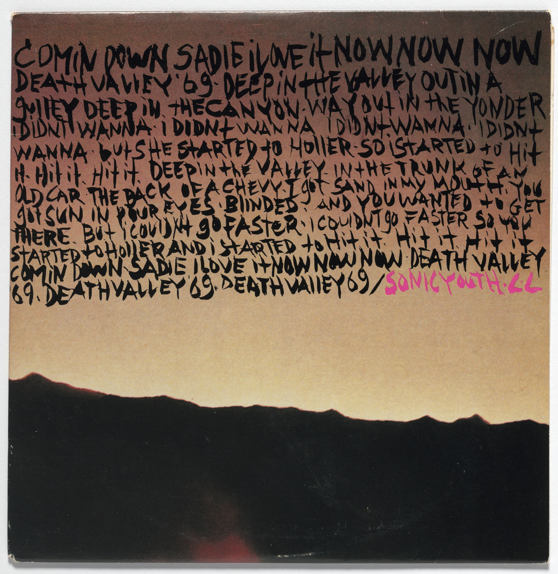 Sonic Youth, Lydia Lunch, Gerhard Richter. Death Valley 69. 1984 | MoMA