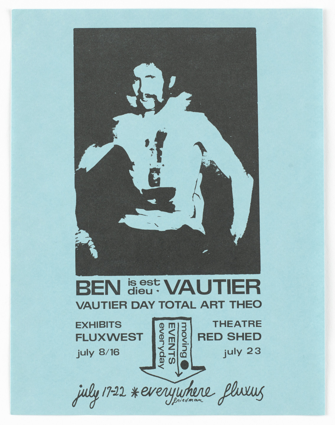 Ben Vautier. Vautier Day Total Art Theo. 1967 | MoMA