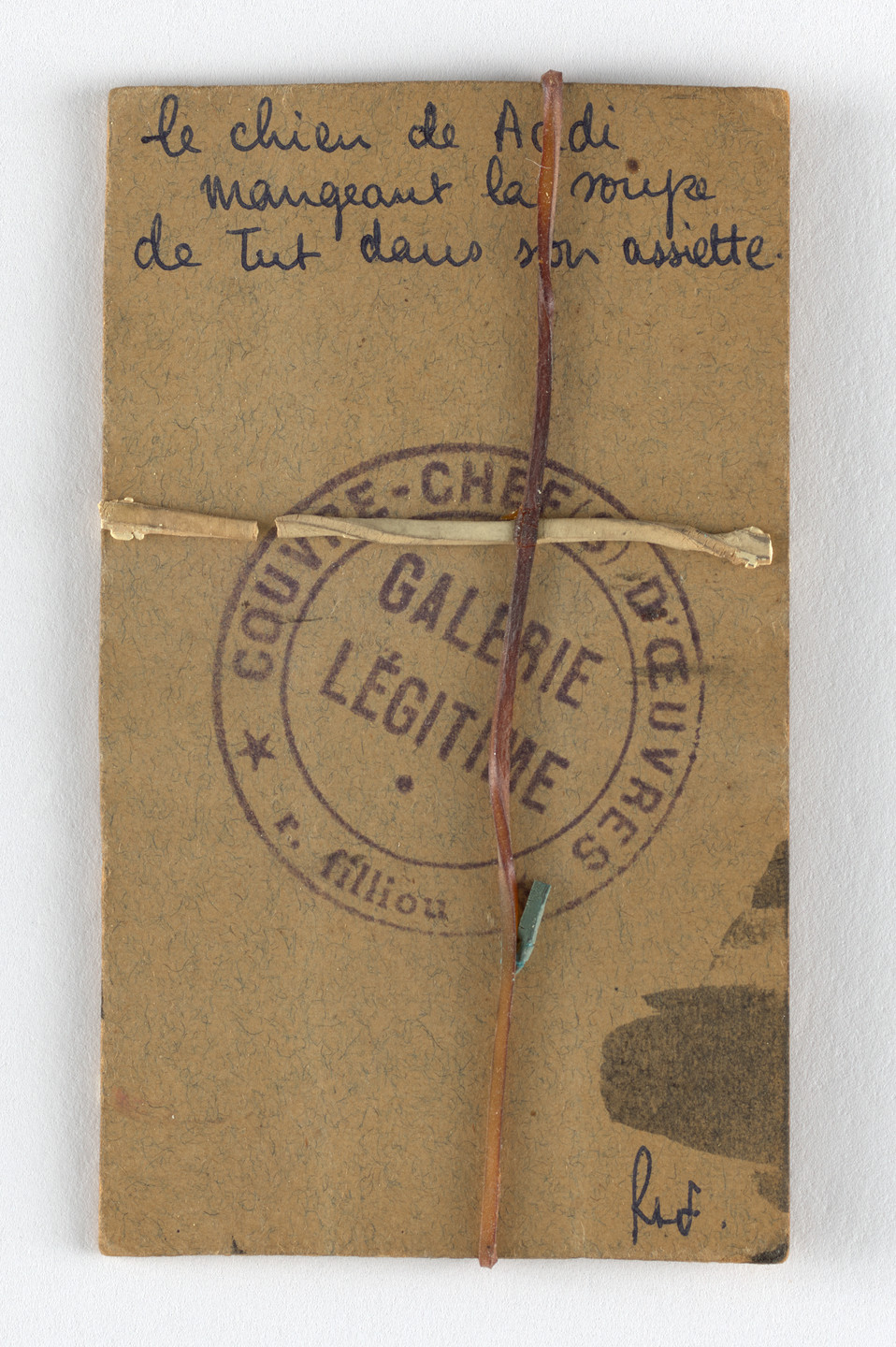 Robert Filliou. Le Chien de Addi. c. 1960 | MoMA