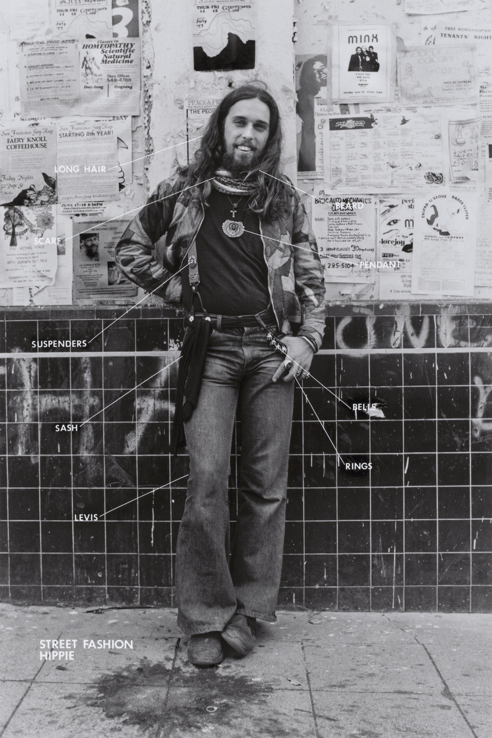 Hal Fischer. Street Fashion: Hippie. 1977 | MoMA