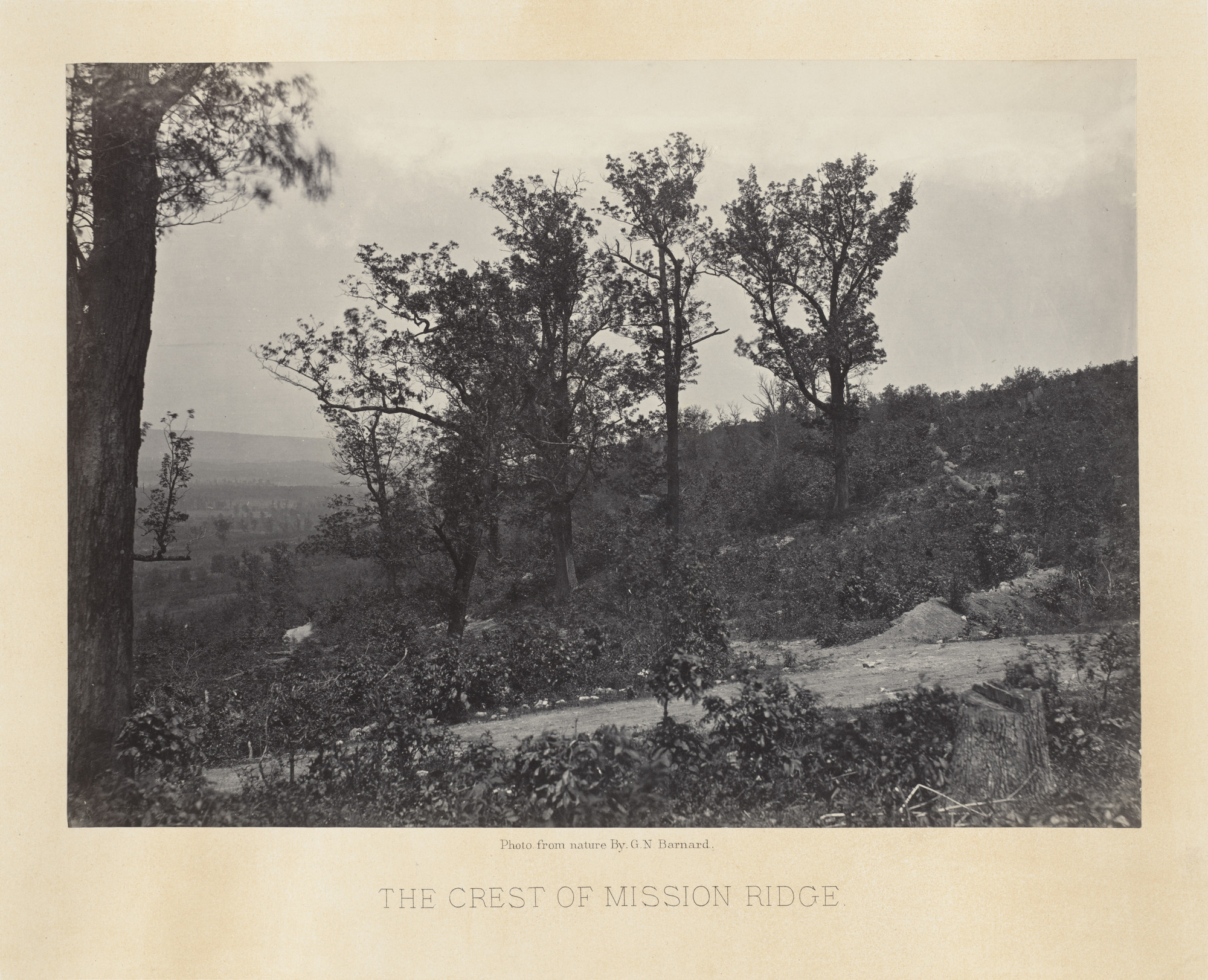 George N. Barnard. The Crest of Mission Ridge from the album ...