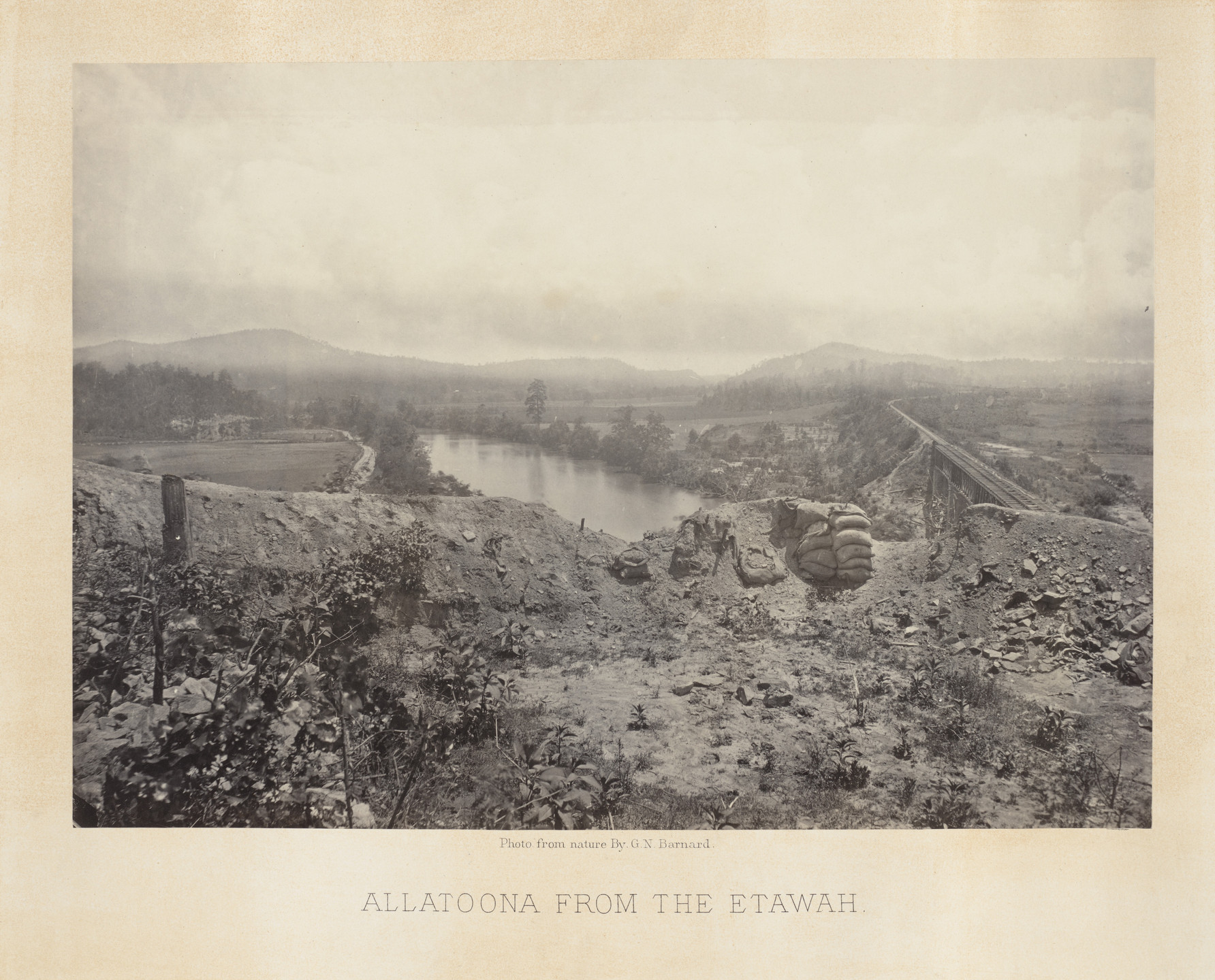 George N. Barnard. Allatoona Pass, from the Etawah from the album ...