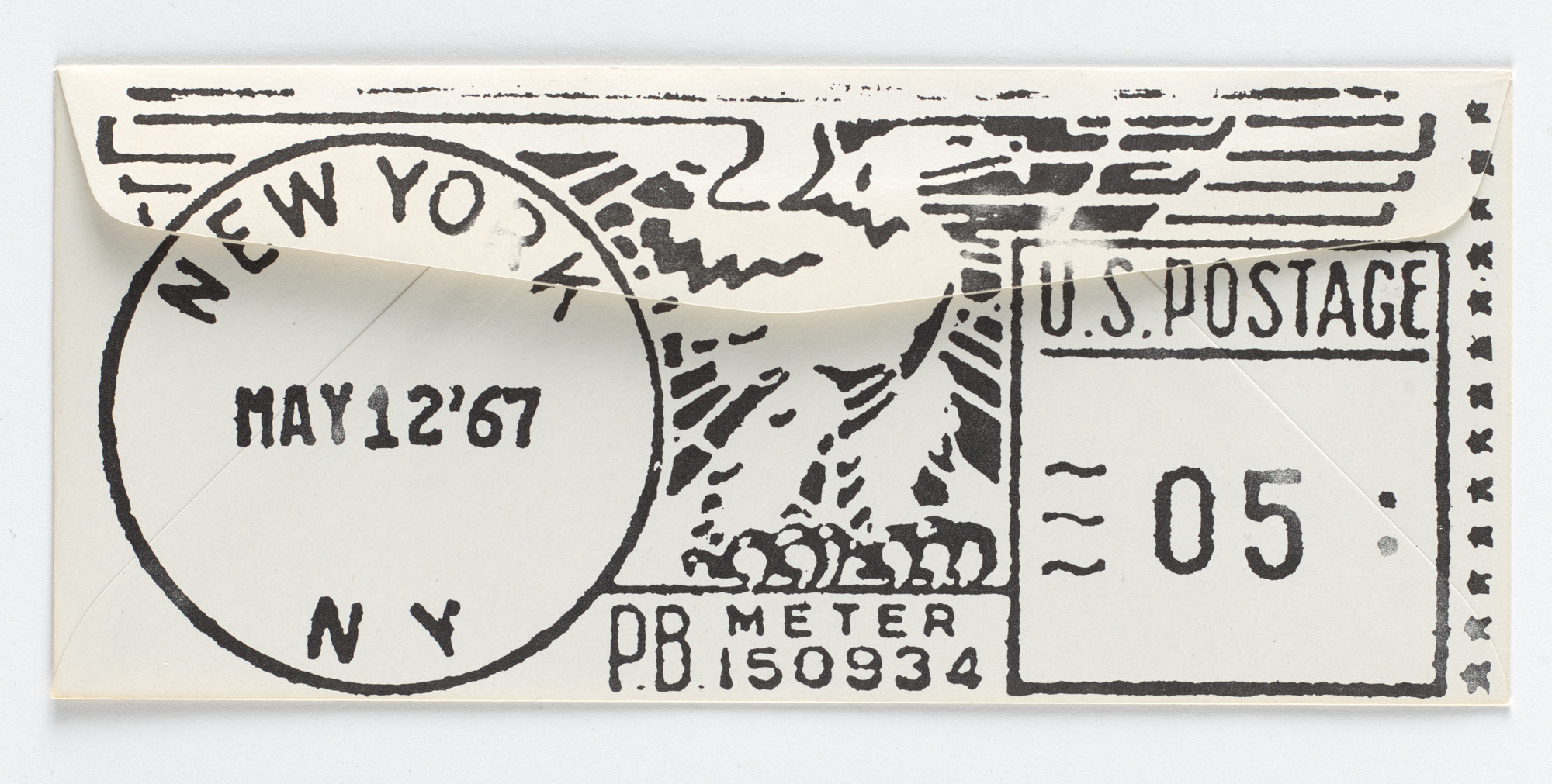 Robert Watts. Giant Stamp Imprint Envelope. c. 1973 | MoMA