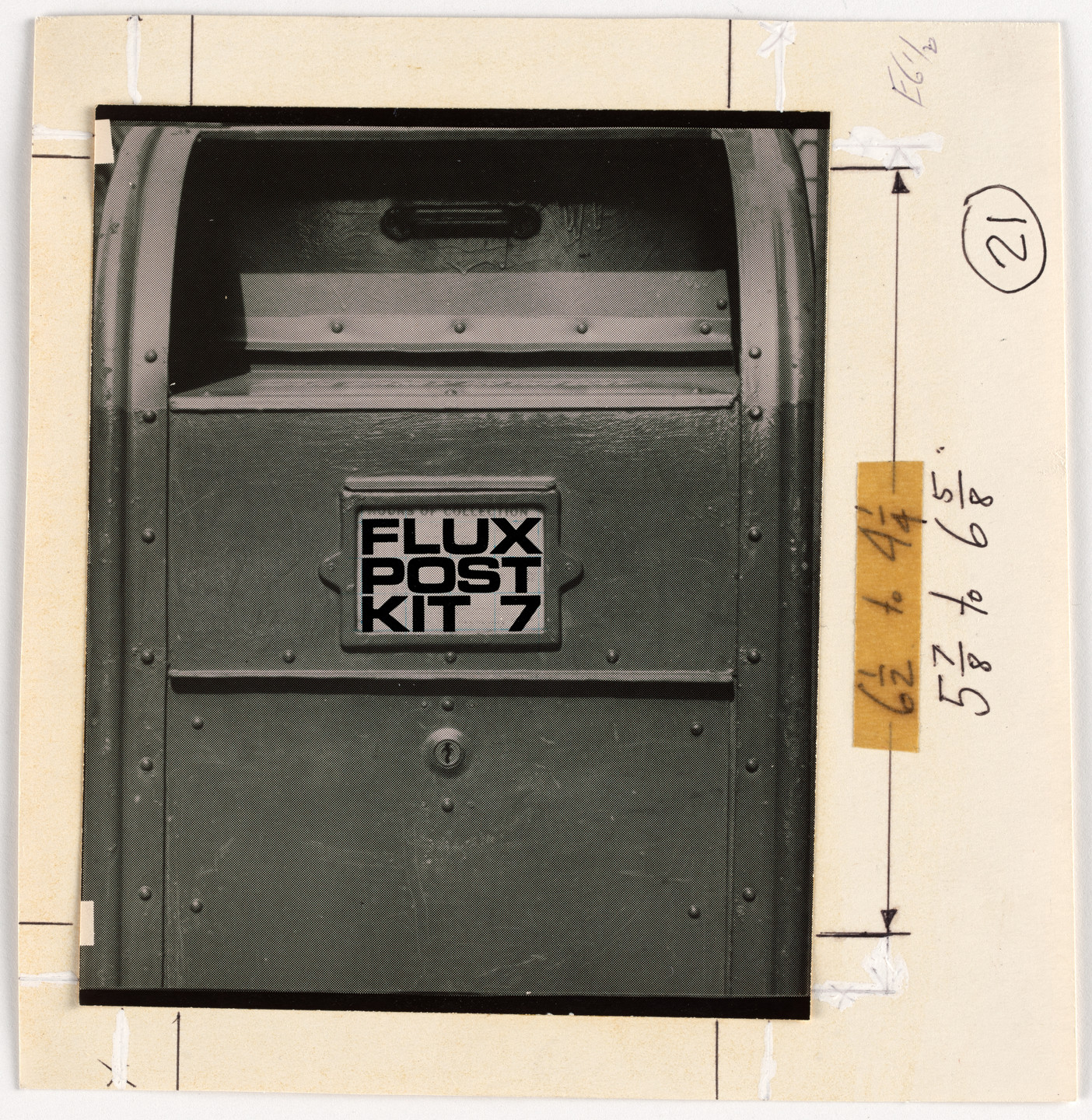 George Maciunas. Mechanical for Flux Post Kit 7. c. 1968 | MoMA