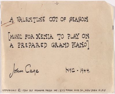 John Cage | MoMA