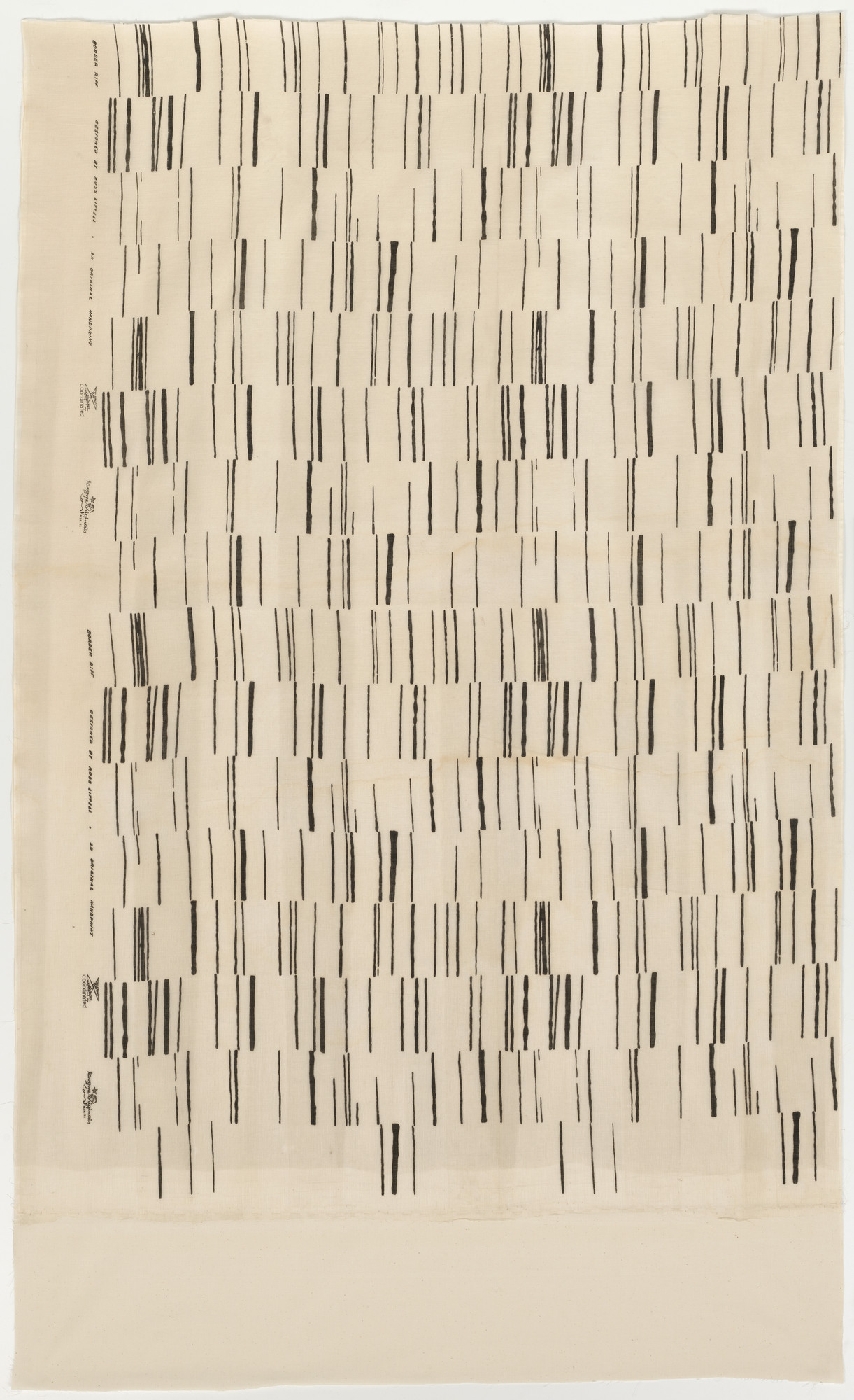 Ross Littell. Border Riff #3 Sheer Fabric. c. 1948 | MoMA